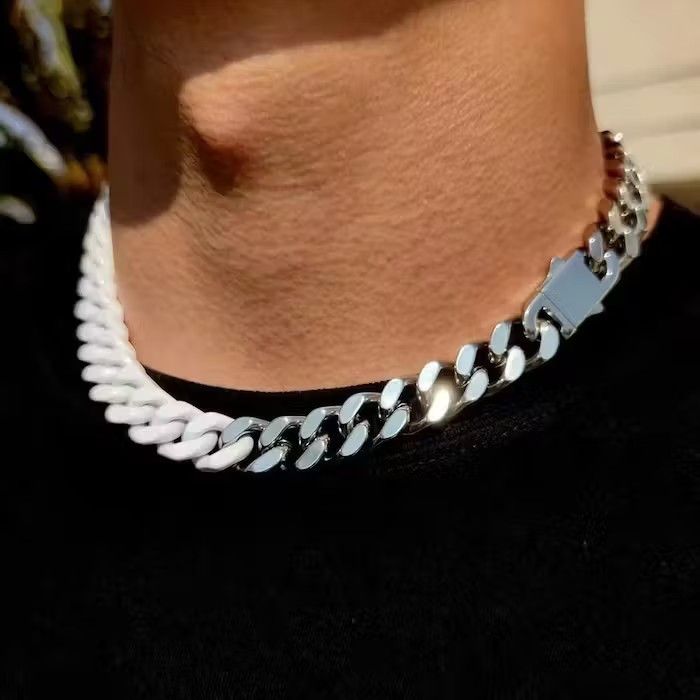 Cuban Link Chain 12 MM Titanium Steel Cuban Chain Necklace | Grailed