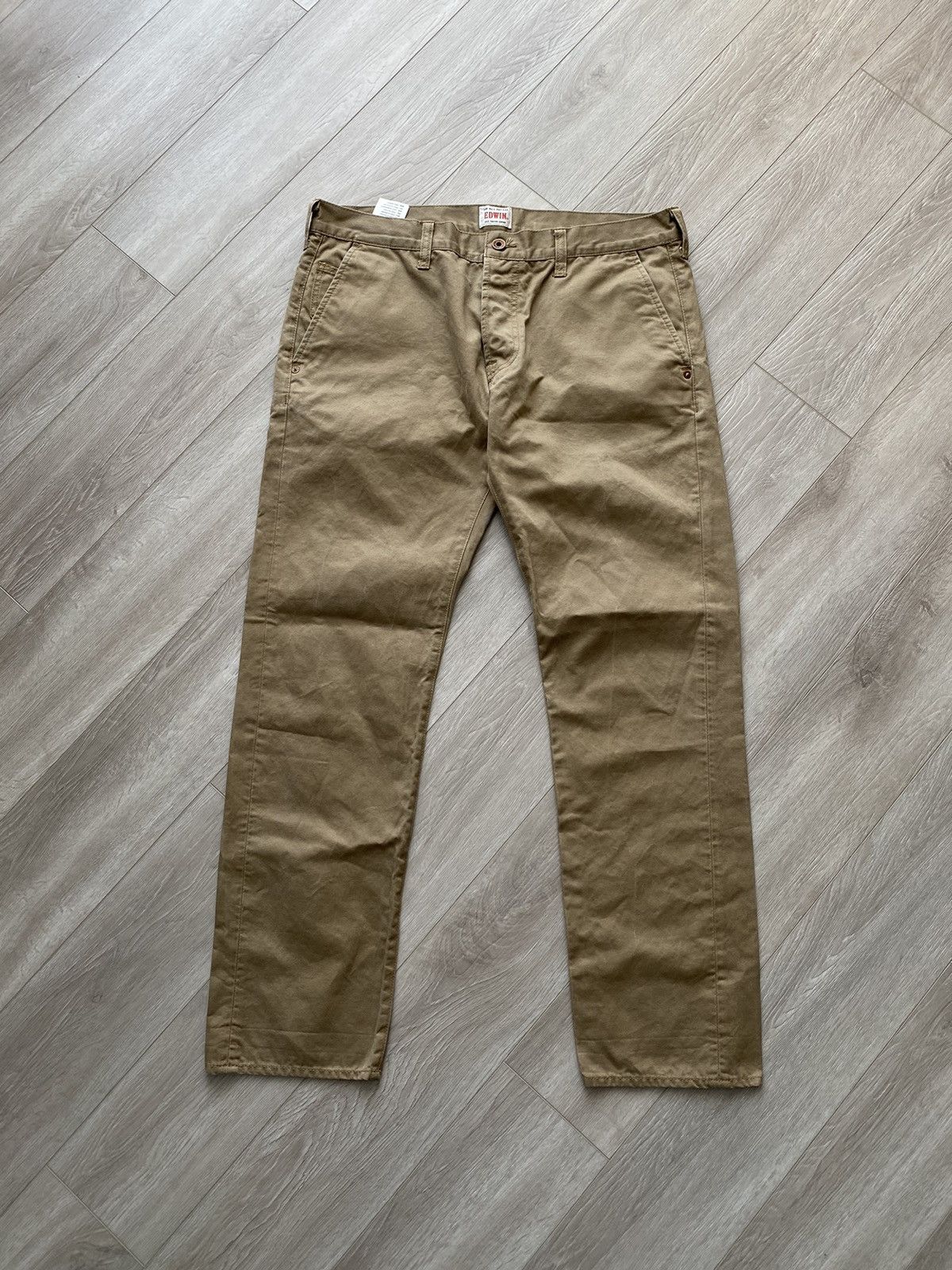 Edwin Edwin Japan E-Standard Classic Chino - Beige Selvedge Japan | Grailed