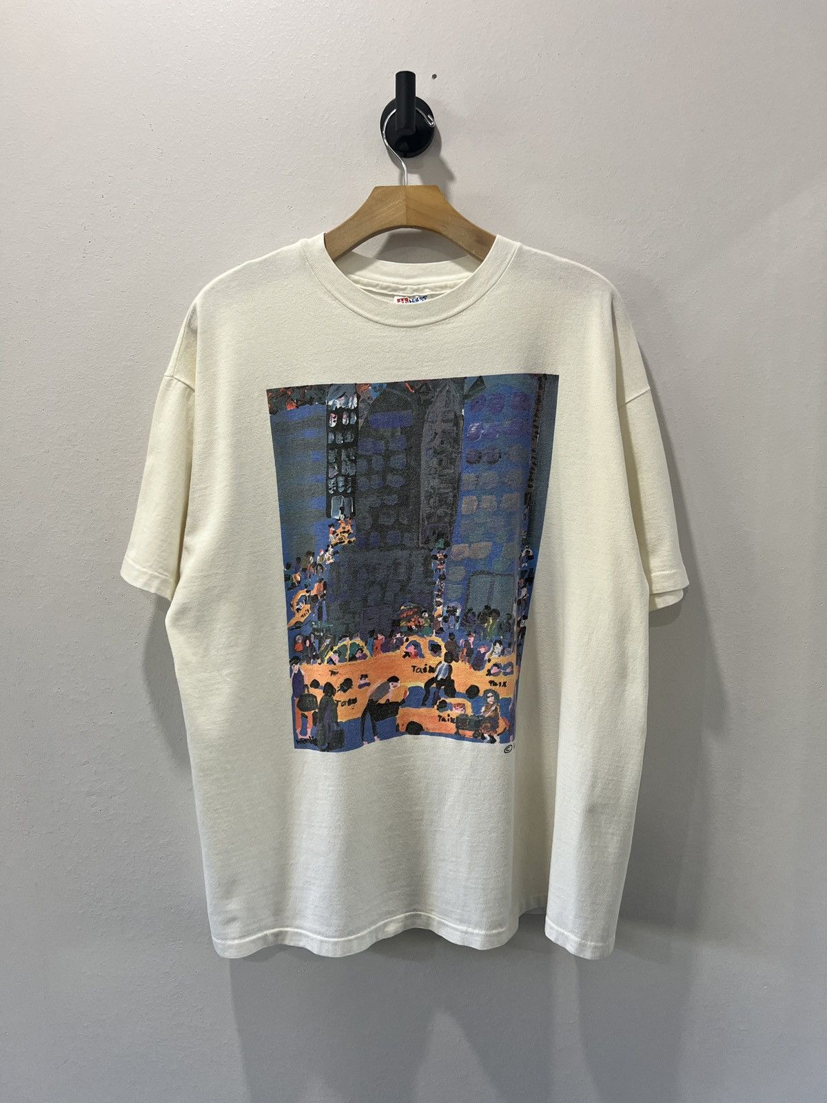 Art × Streetwear × Vintage Vintage 90s Woodie New York Traffic Art Tee ...