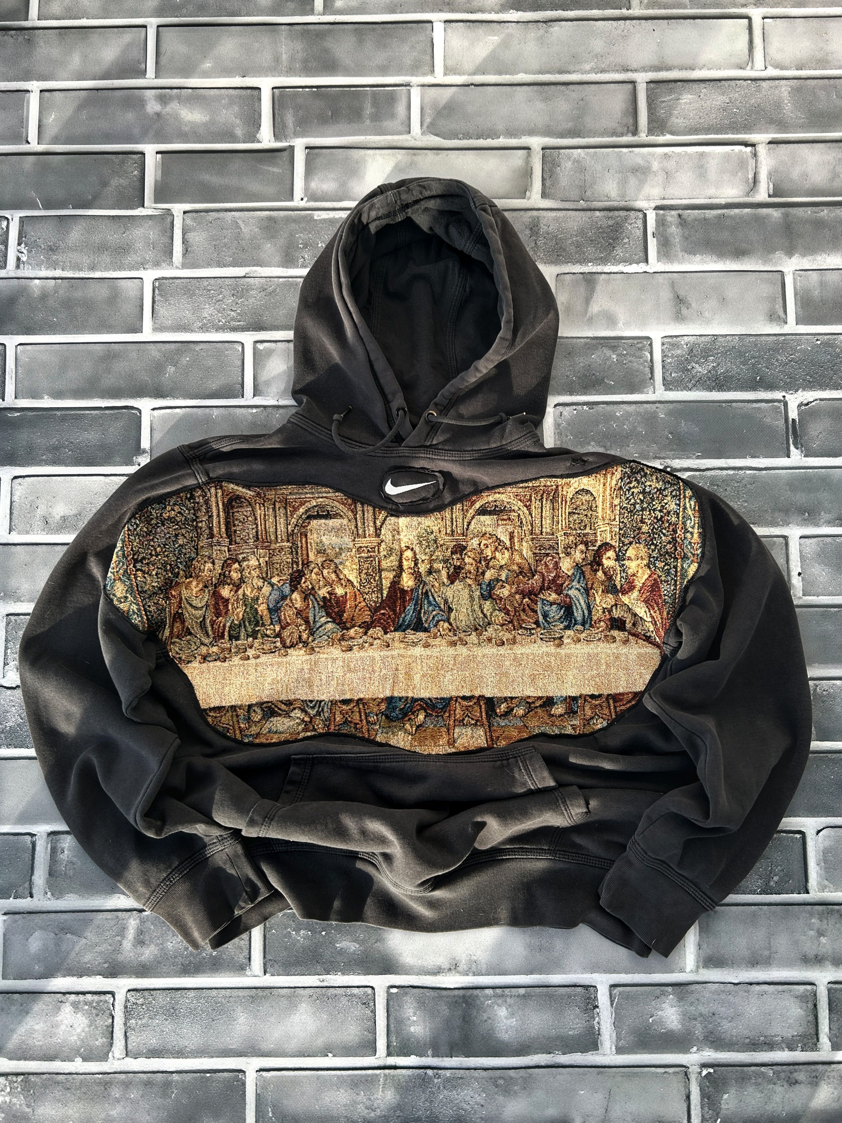 Nike × Streetwear × Vintage Vintage Japanese Jesus Nike Big Logo Centre ...