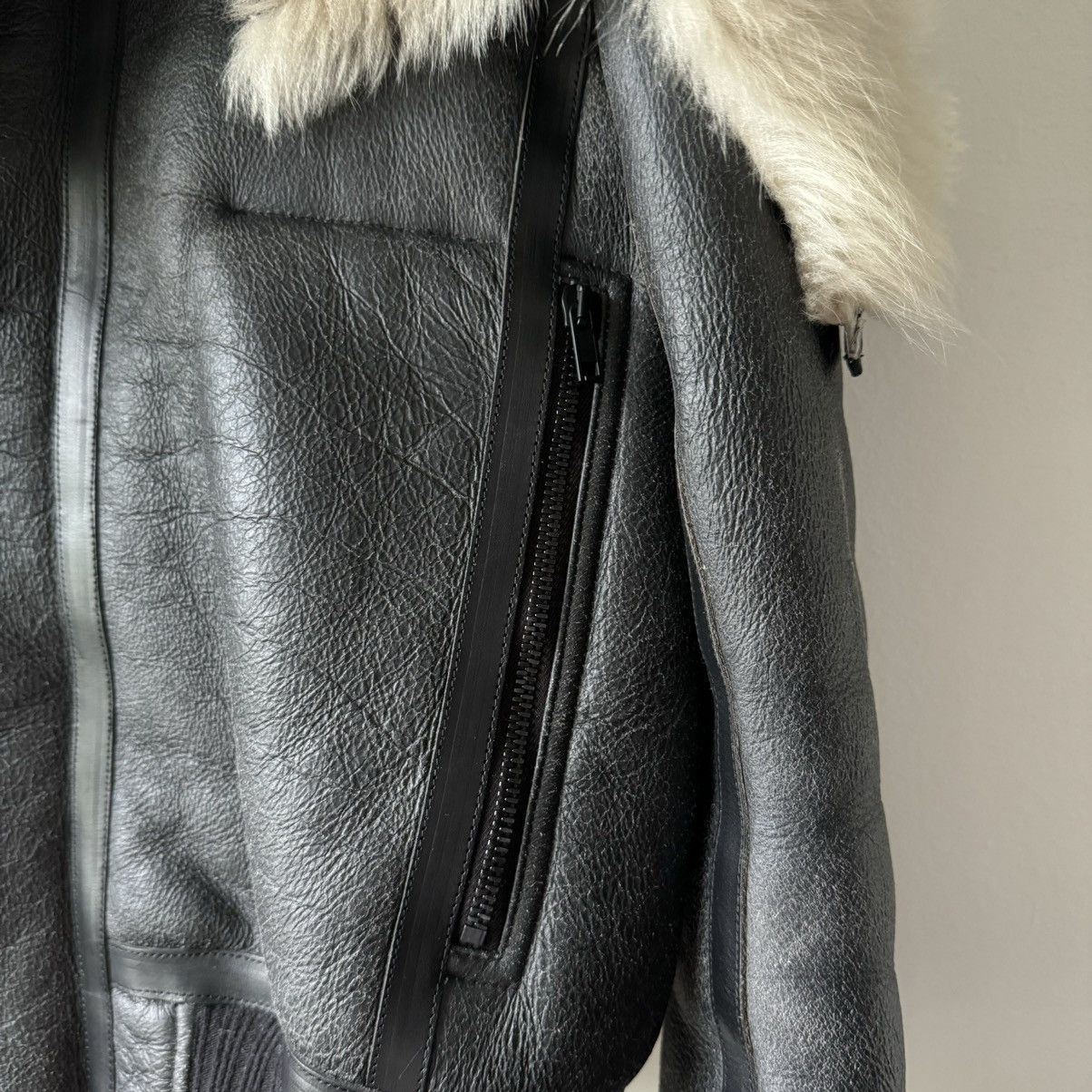 Rick Owens Rick Owens FW16 Runway Hooded Shearling/Fur Bomber Jacket ...
