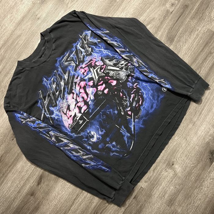 HELLSTAR Hellstar Brain Helmet Longsleeve Powered By The Star | Grailed