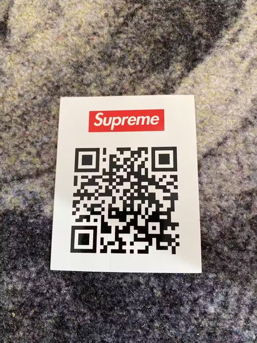 Supreme Supreme Register to Vote QR Code Sticker | Grailed