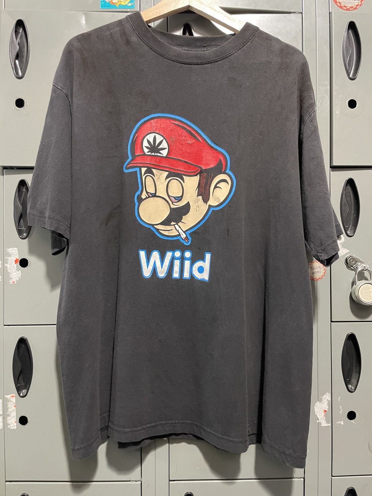 Streetwear × Vintage Video game weed parody Wiid Super High Mario 420 ...