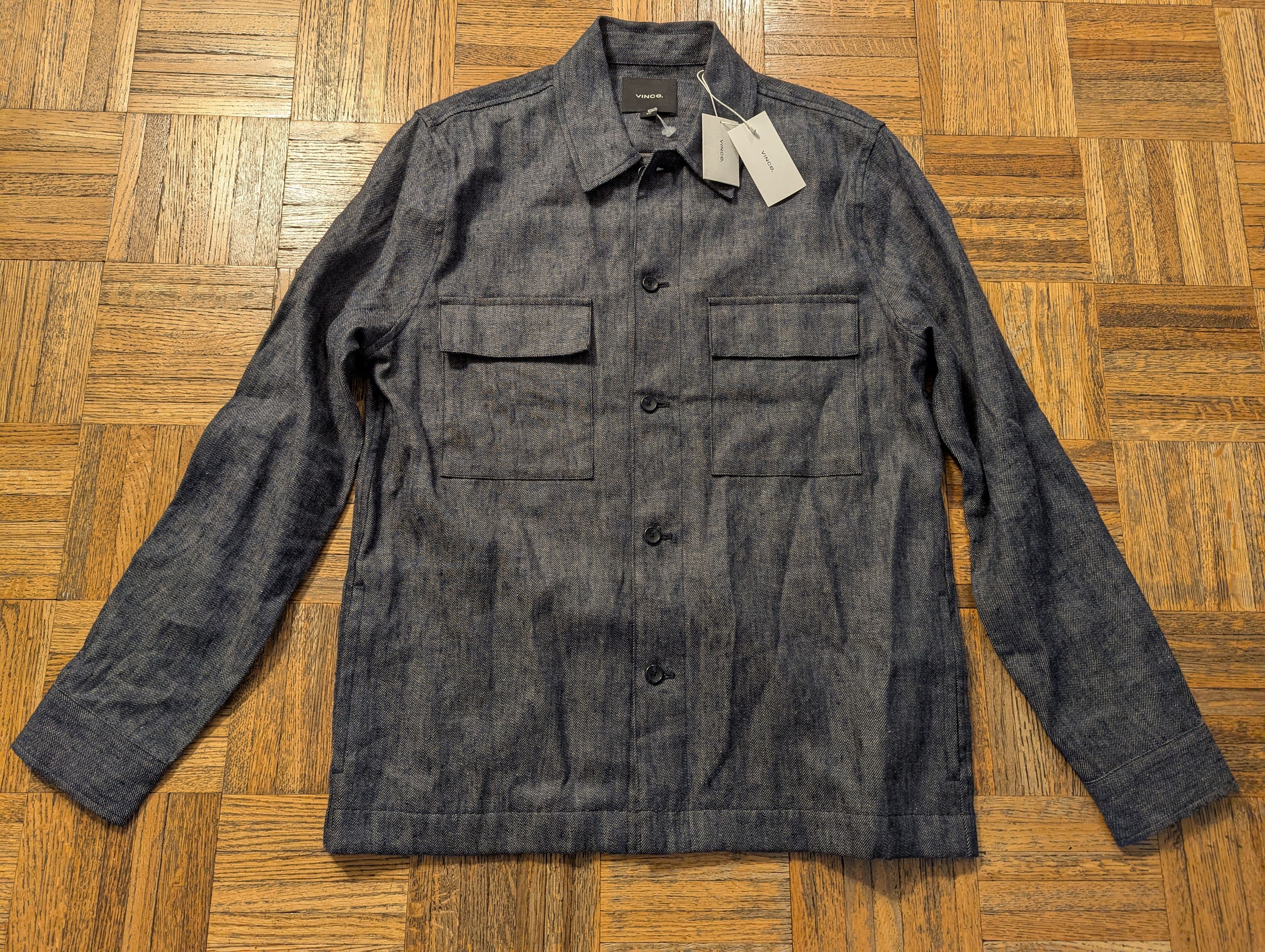 Vince Linen/cotton shirt-jacket, new with tags | Grailed