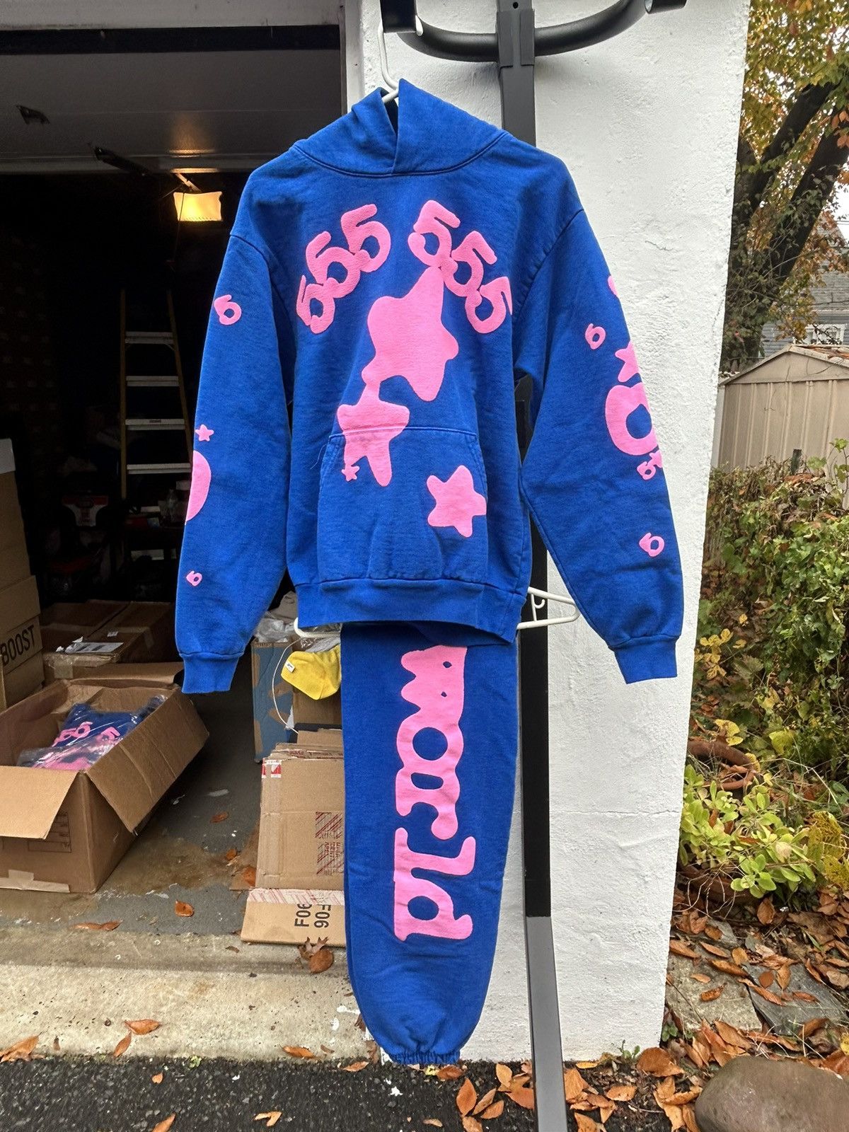 Spider Worldwide × Young Thug Sp5der Beluga Hoodie Blue/Pink Small ...