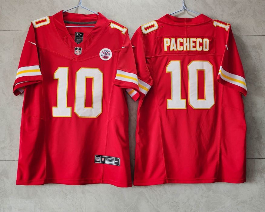Custom Men Chiefs 10 Isiah Pacheco Red 2023 F.U.S.E Jersey | Grailed