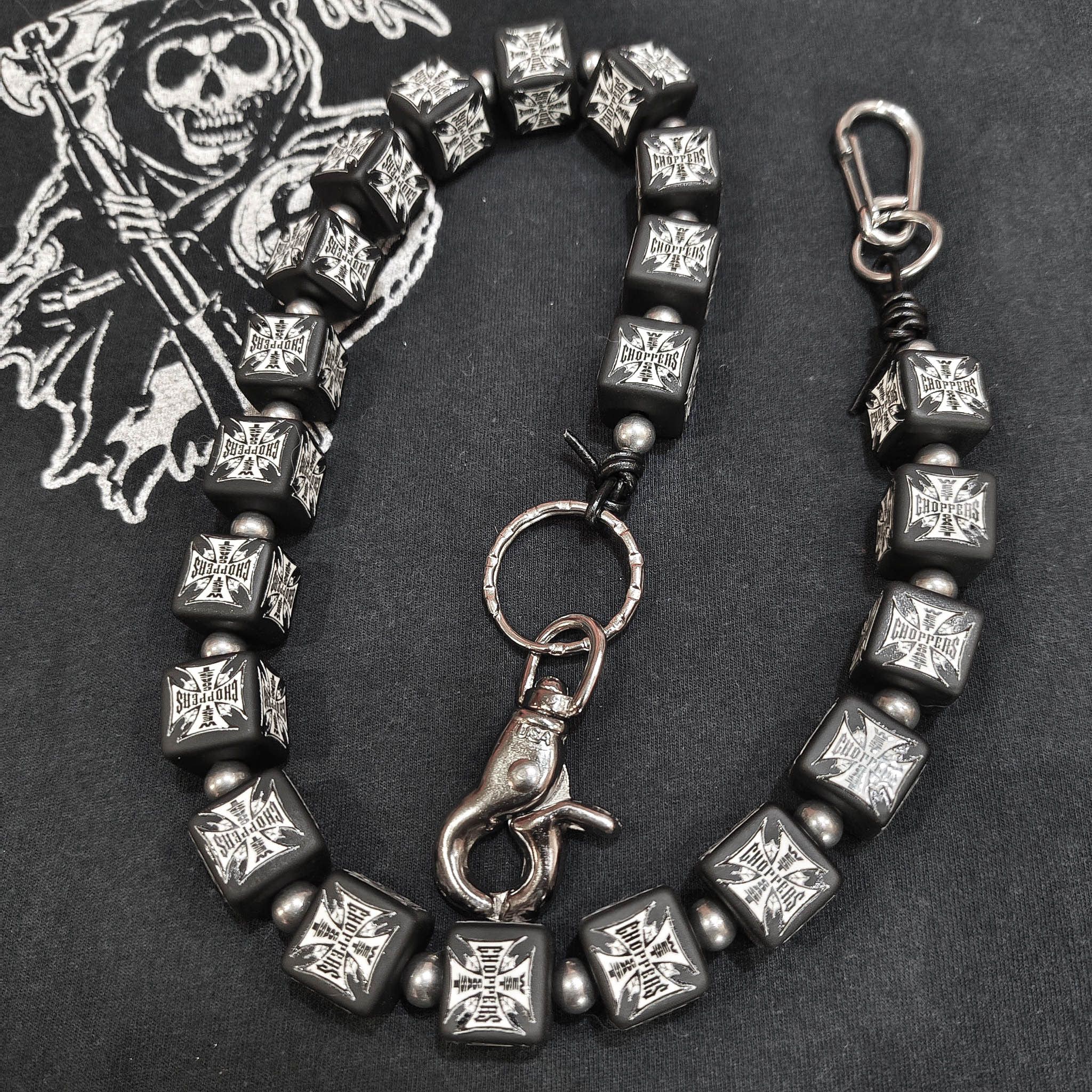 Handmade West coast choppers spider web black harley jeans chain | Grailed