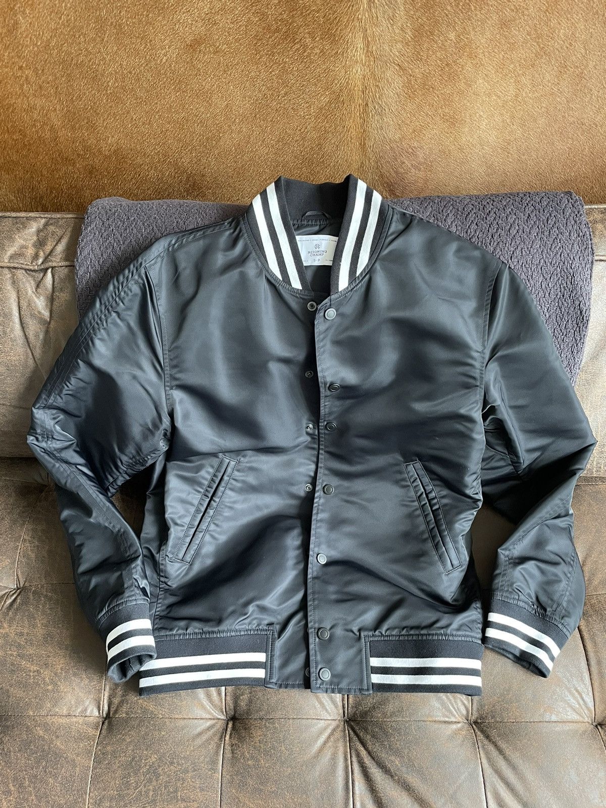 Reigning Champ Reigning Champ Logo Stadium Jacket | Grailed