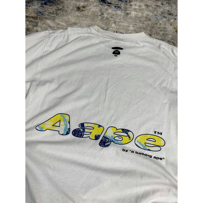 Aape AAPE WHITE T SHIRT | Grailed