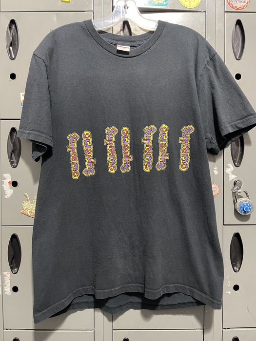 Supreme Supreme cartoon vertical logo print tee | Grailed