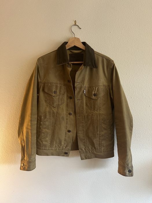 Levi's Filson x Filson Waxed Tin Cloth Trucker Jacket | Grailed