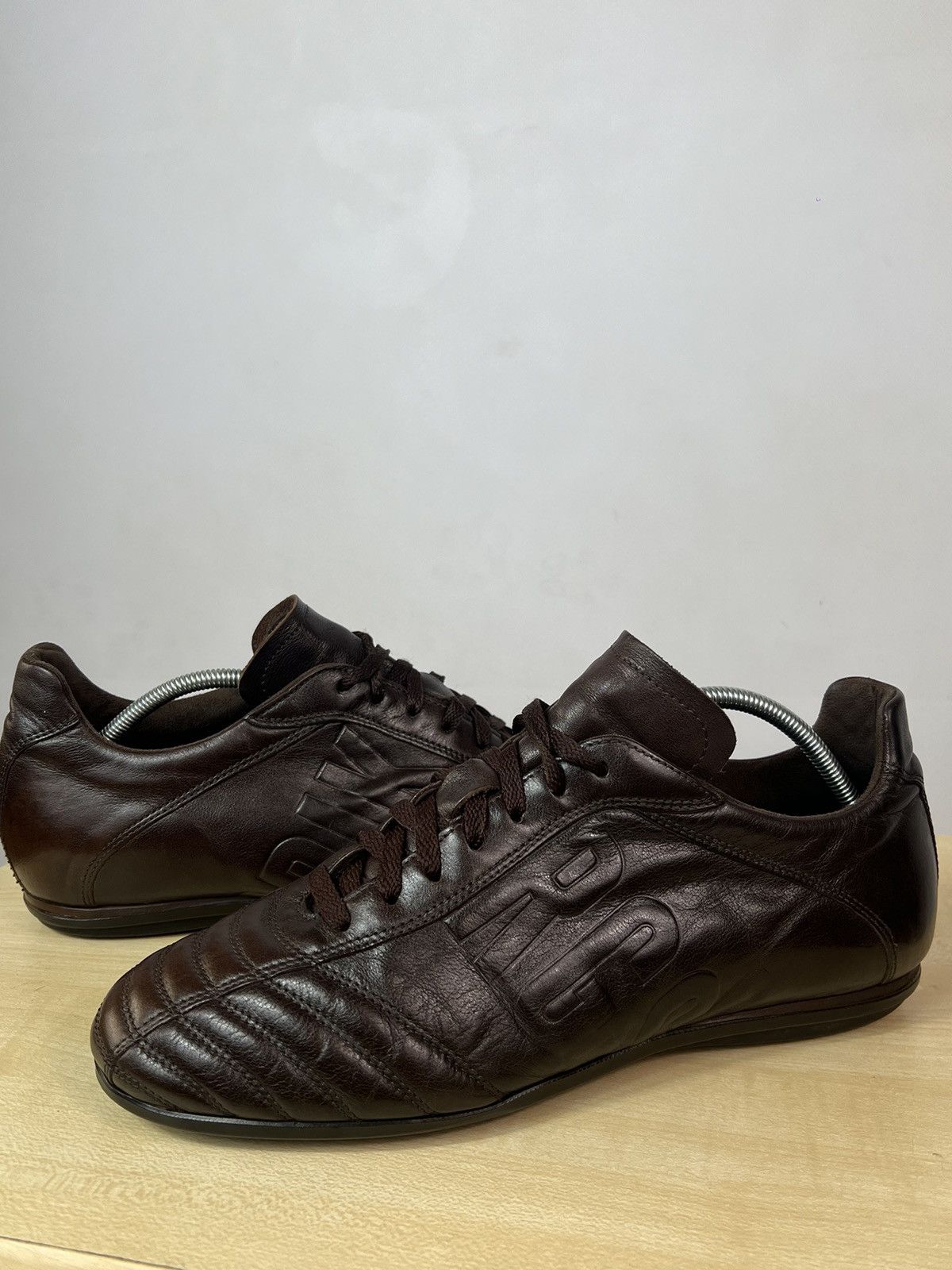 Dirk Bikkembergs Dirk Bikkembergs Dark Brown Leather Low Football ...