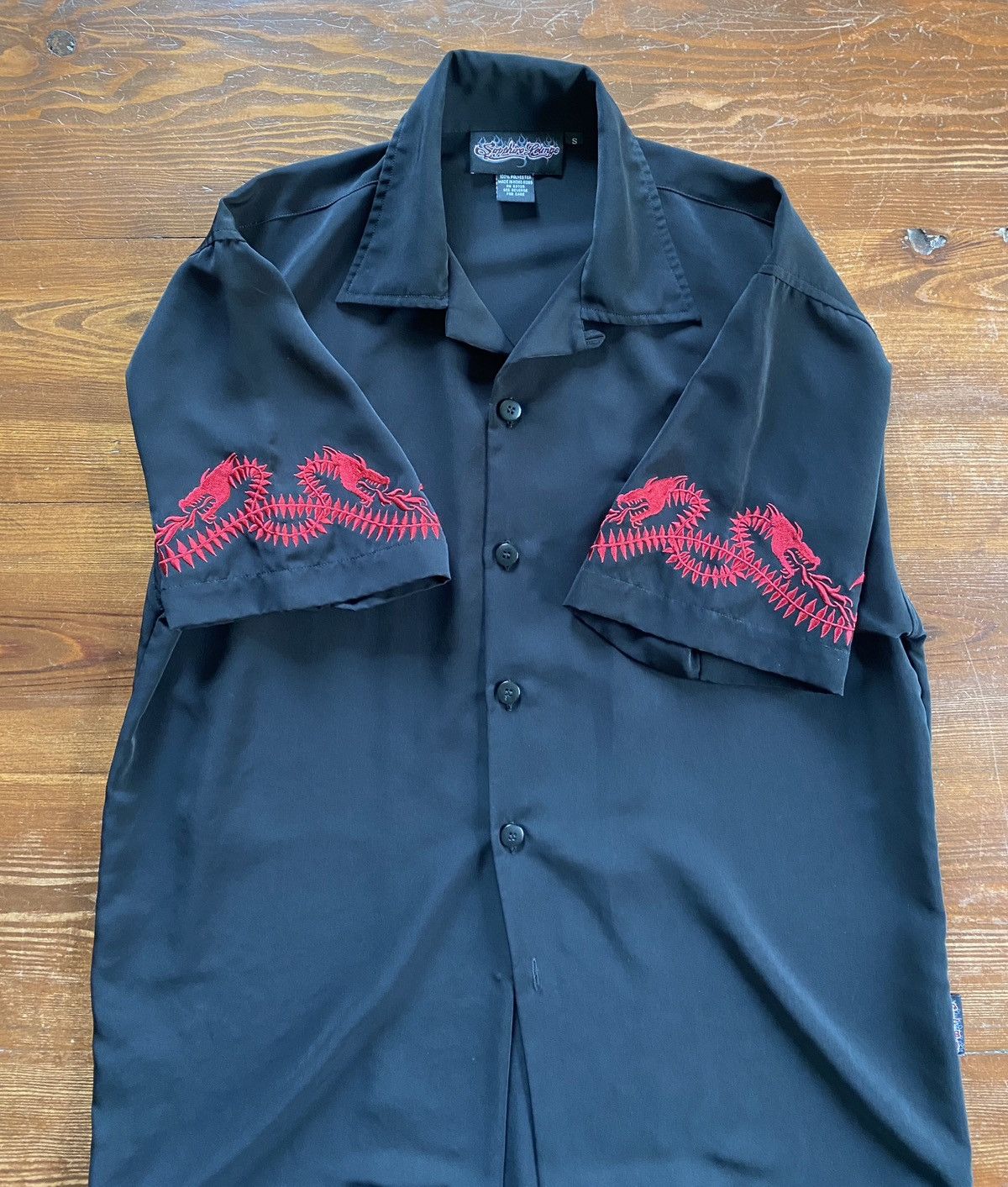 Streetwear × Vintage Vintage 90’s Sapphire Lounge Dragon Embroider Poly ...