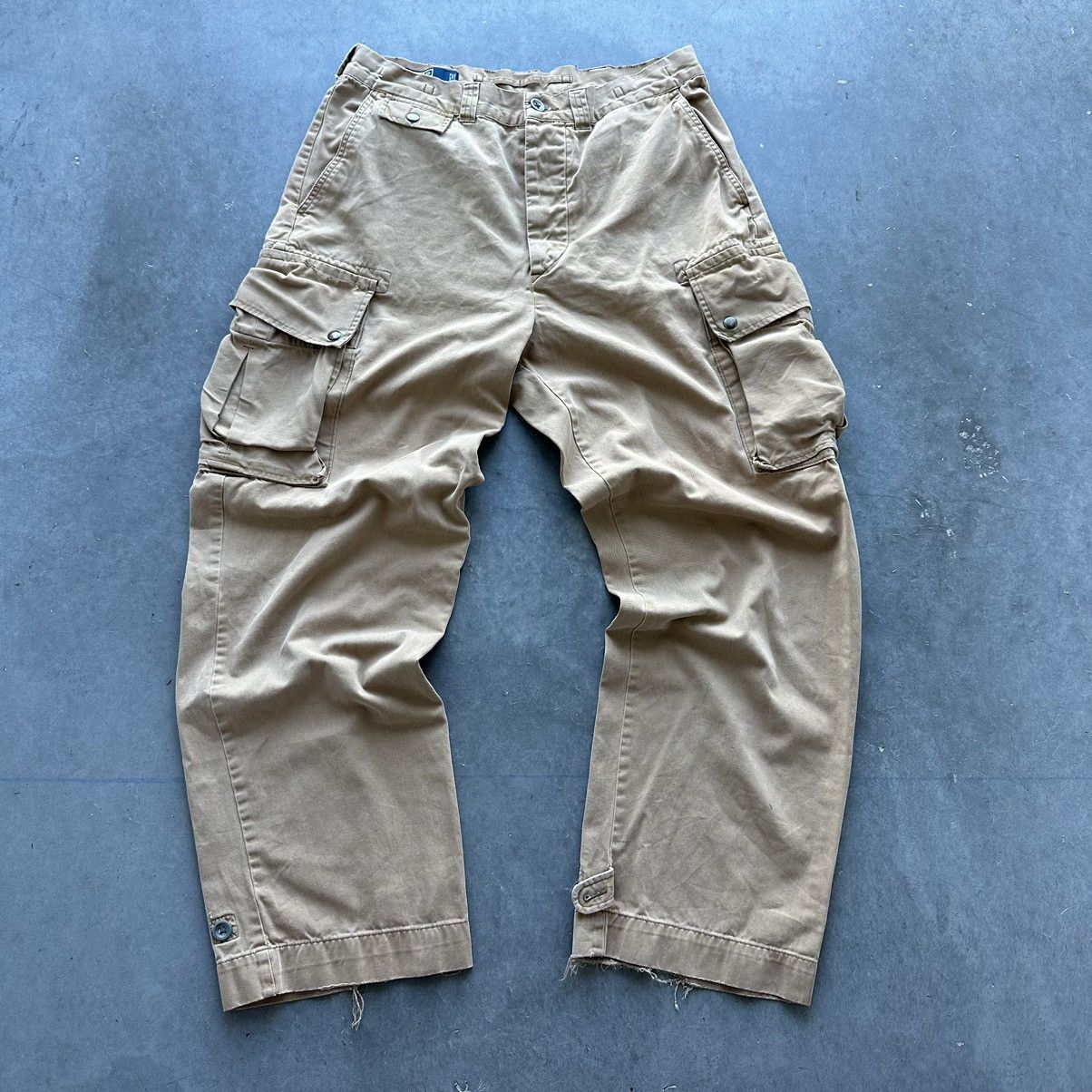 JNCO × Polo Ralph Lauren × Vintage Crazy Vintage Baggy Cargo Pants Polo Ralph Lauren Wide Leg ...