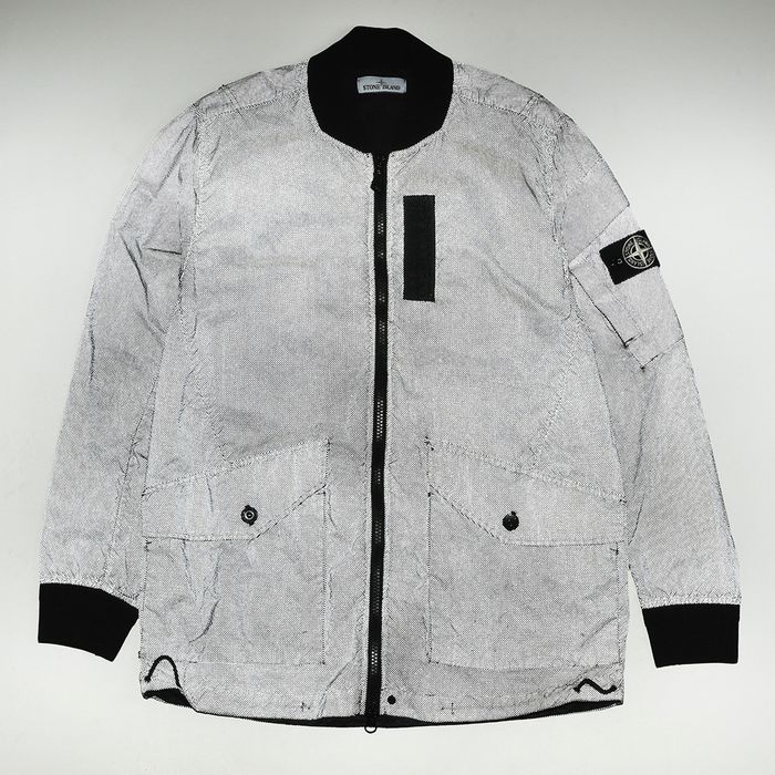 Stone Island STONE ISLAND GARMENT DYED PIXEL REFLECTIVE JACKET | Grailed