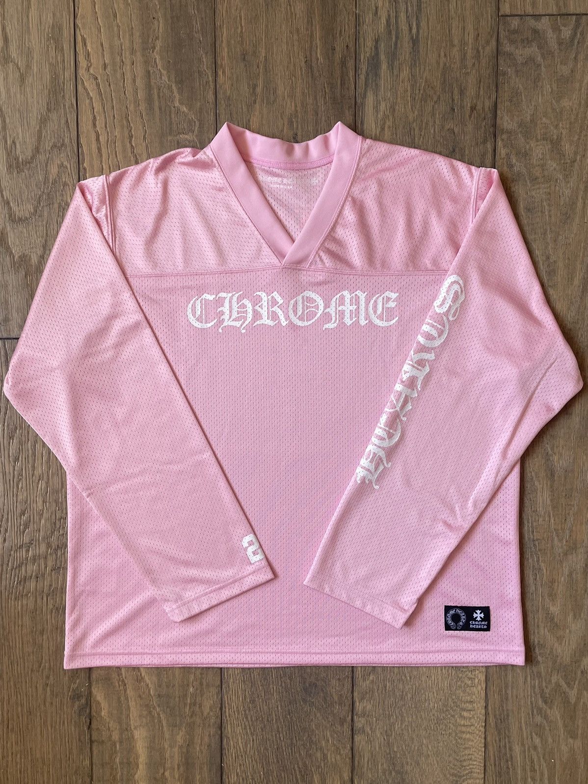 Chrome Hearts Chrome Hearts Pink Mesh Jersey Longsleeve | Grailed