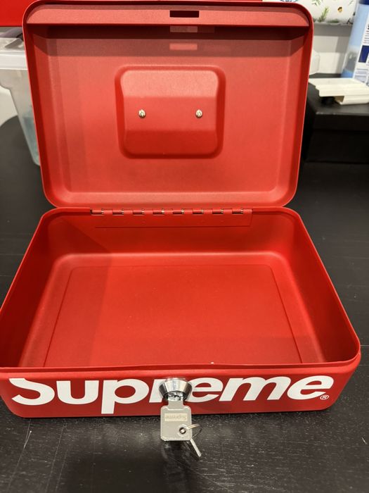 Supreme Supreme Metal Lock Box Cash Box Red | Grailed