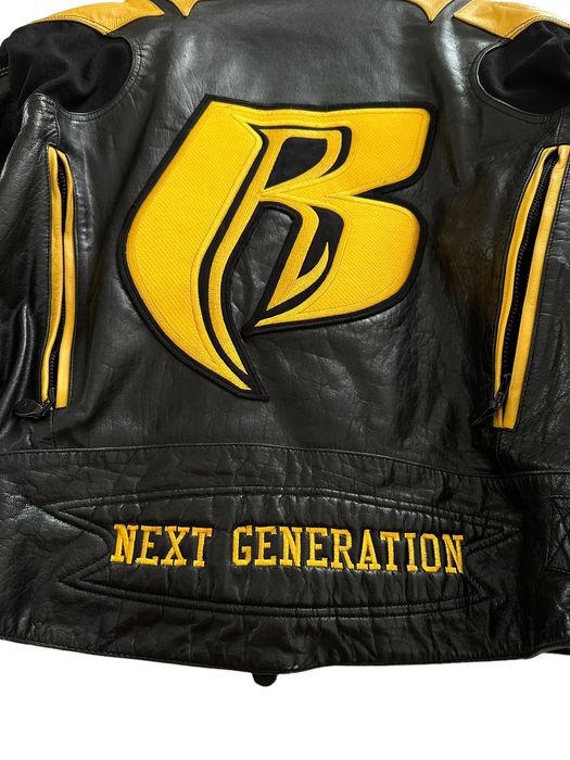 Vintage 2004 Ruff Ryders Yellow Motorcycle Jacket | Grailed