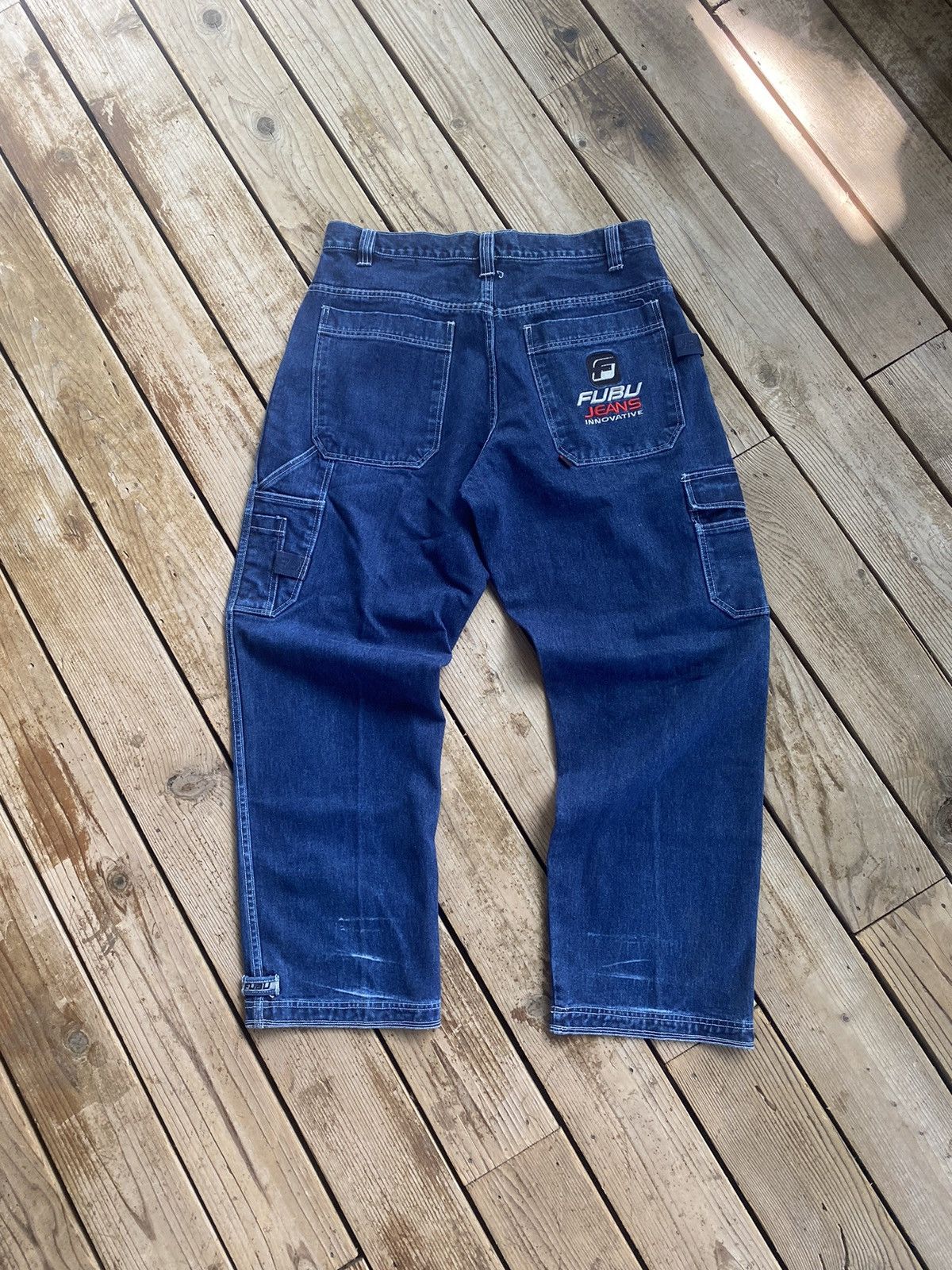 Fubu × Streetwear × Vintage Vintage Y2K Fubu Jeans Embroidered Heavy ...