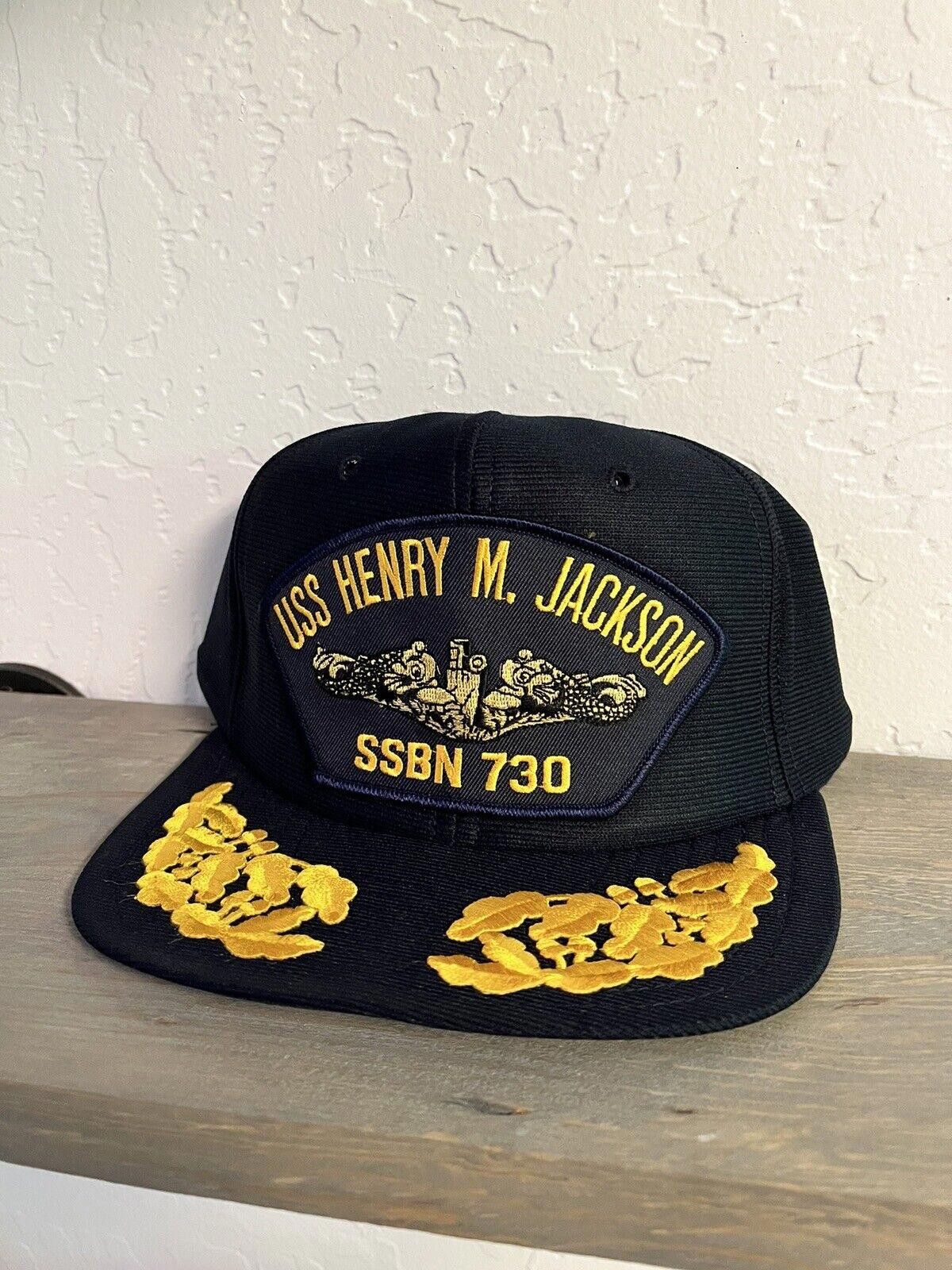 Delong 90s Navy USS Henry M. Jackson Embroidered Reefs Snapback Hat ...