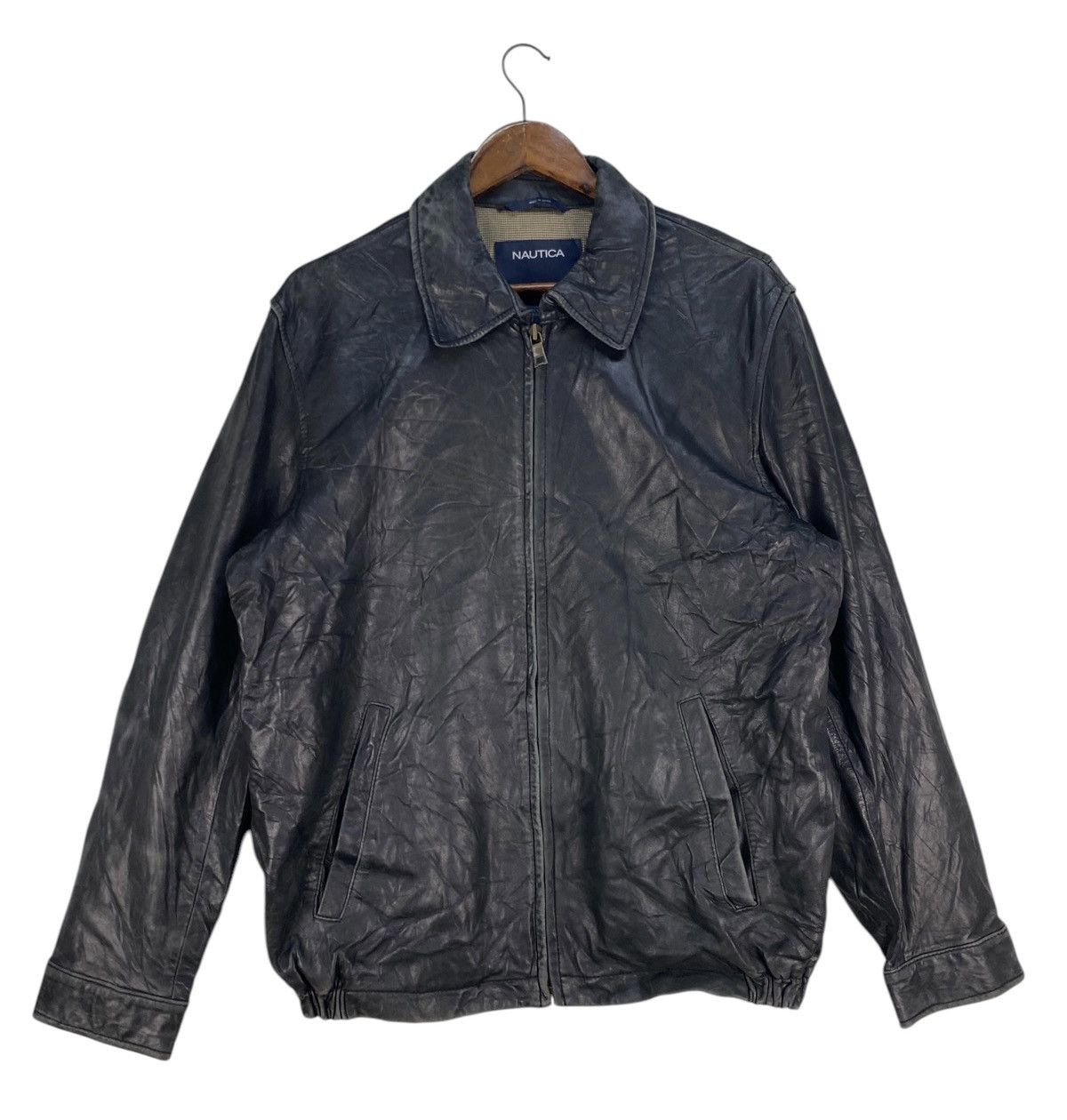 Leather Jacket × Nautica Nautica Leater Jacket | Grailed
