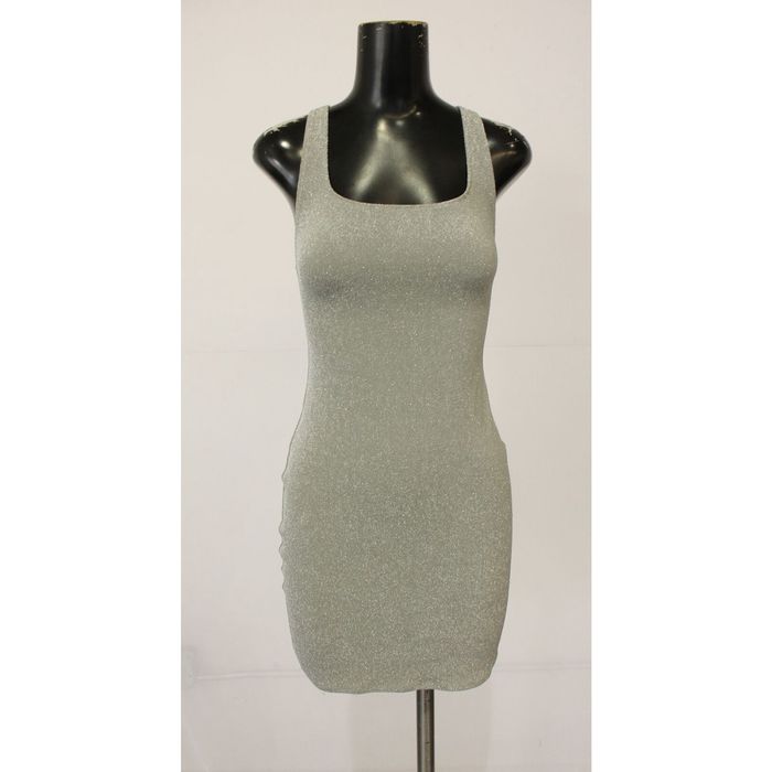 SKIMS Skims Women's Sleeveless Square Neck Glittered Mini Dress ZS6 ...