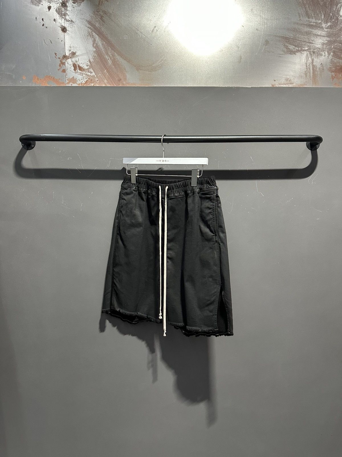 Rick Owens Rick Owens Long boxer waxed black | Grailed