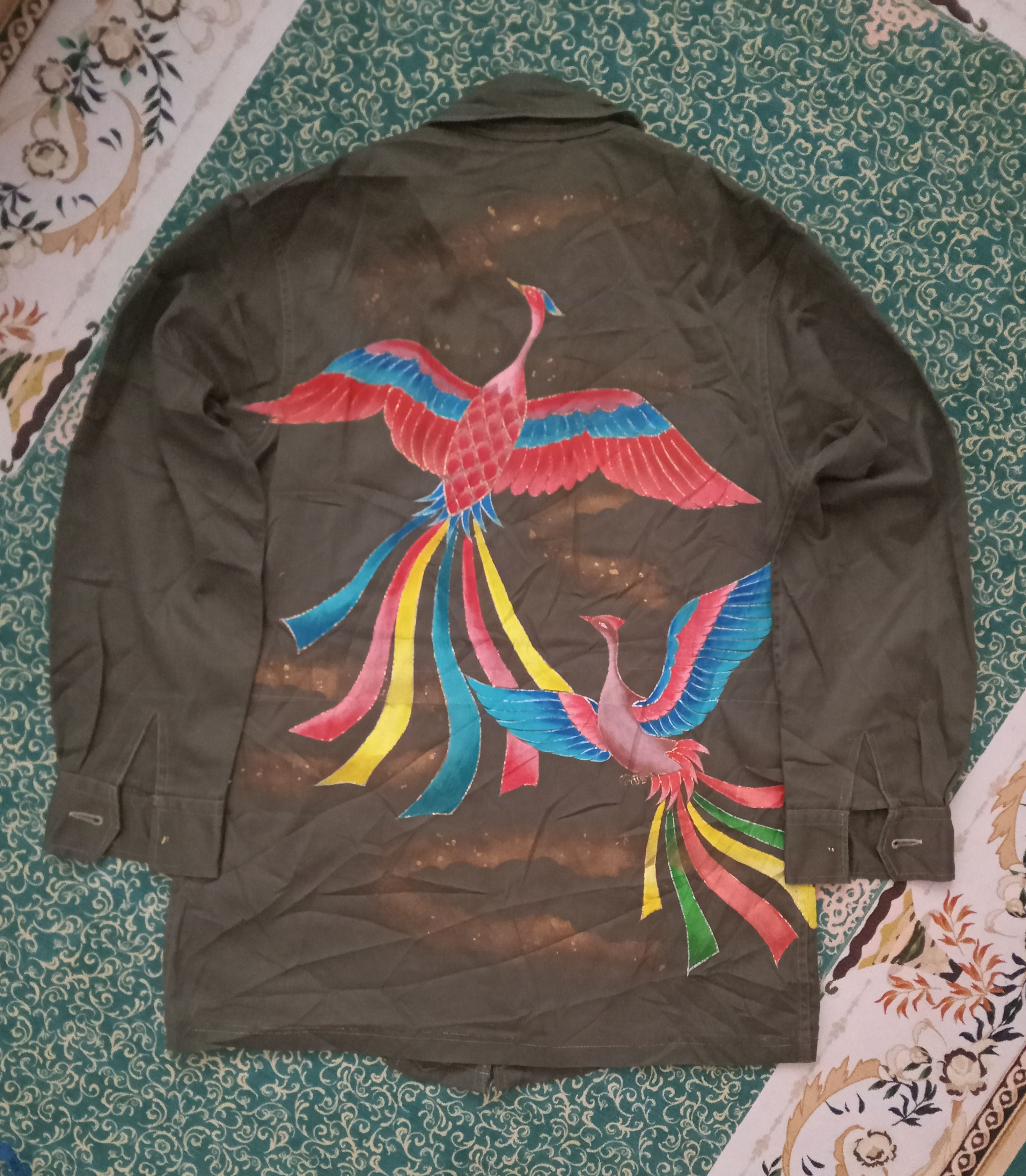 Art × Very Rare × Vintage Vintage Rare Army Uniform With Art Phoenix ...