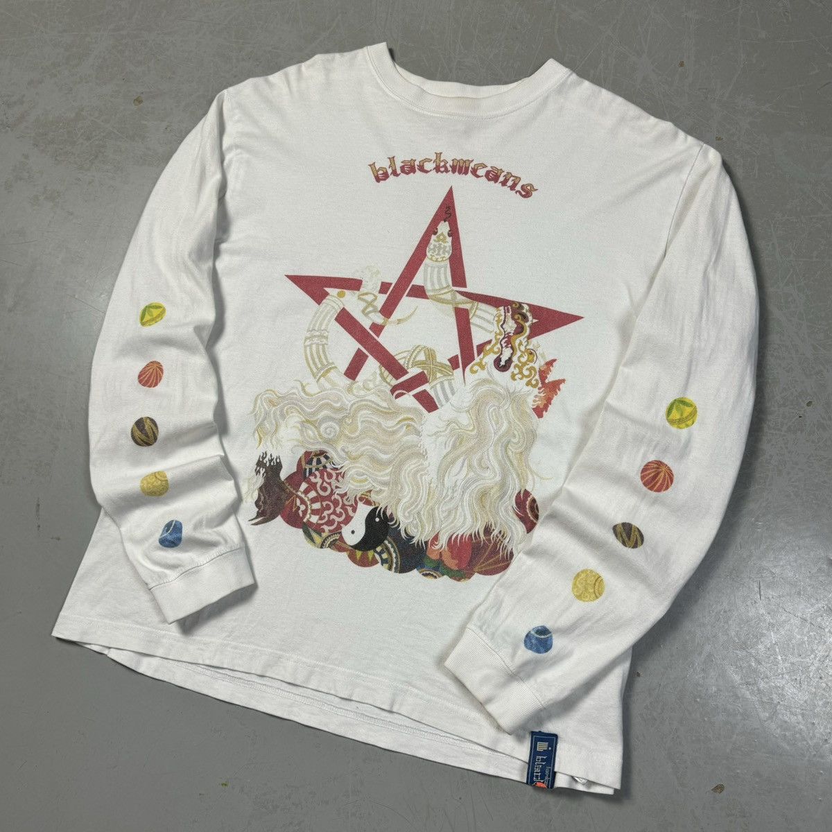 Blackmeans Blackmeans Shaggy Dragon Pentagram Longsleeve | Grailed