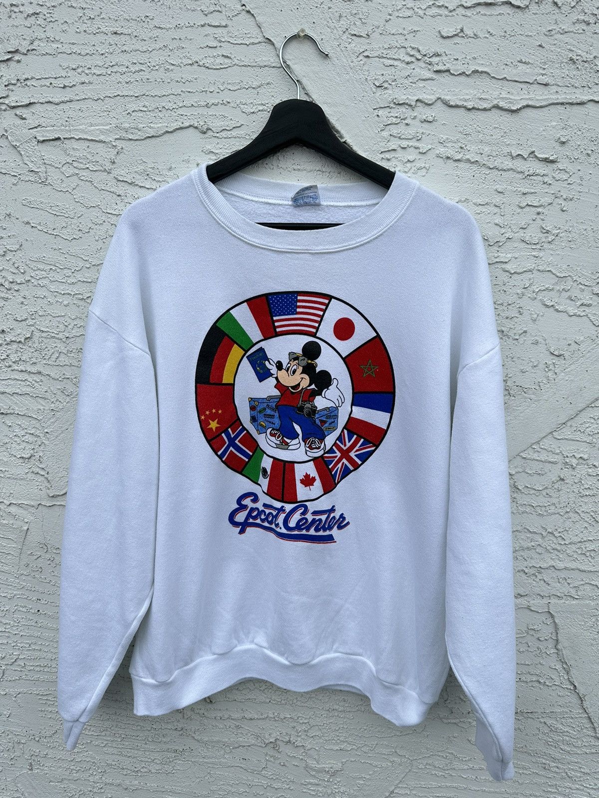 Vintage Vintage 90s Disney Epcot Center Mickey Mouse Sweatshirt | Grailed