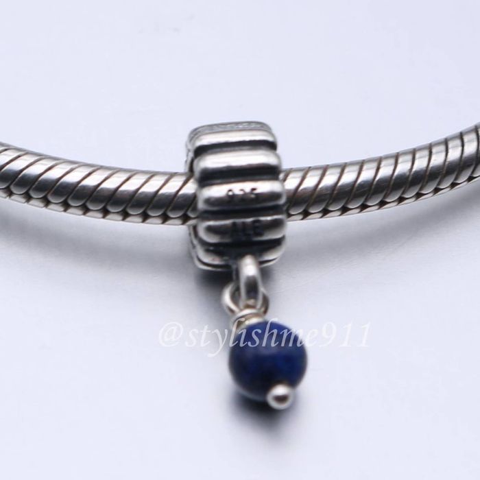 pandora Authentic PANDORA Lapis December Birthstone Dangle Charm | Grailed