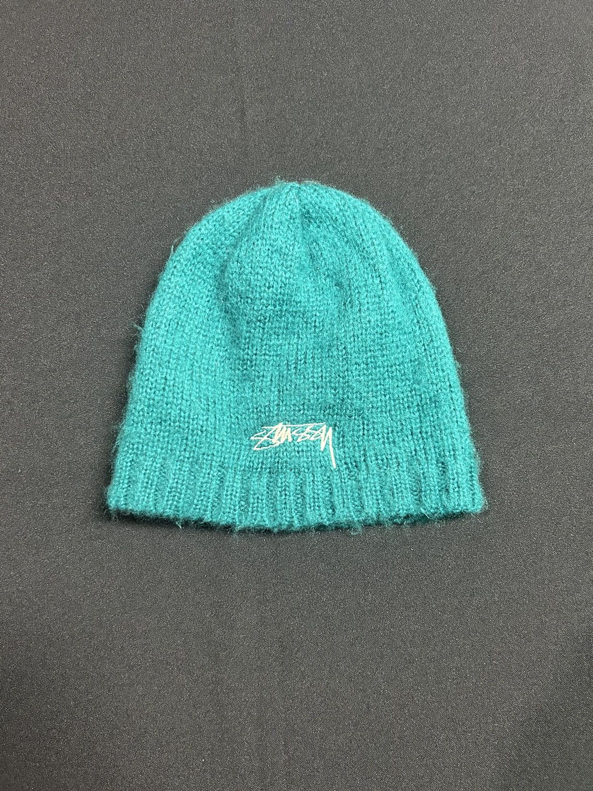 Stussy Rare Stussy Beanie Sample Design Teal/Blue Mohair Brand New ...