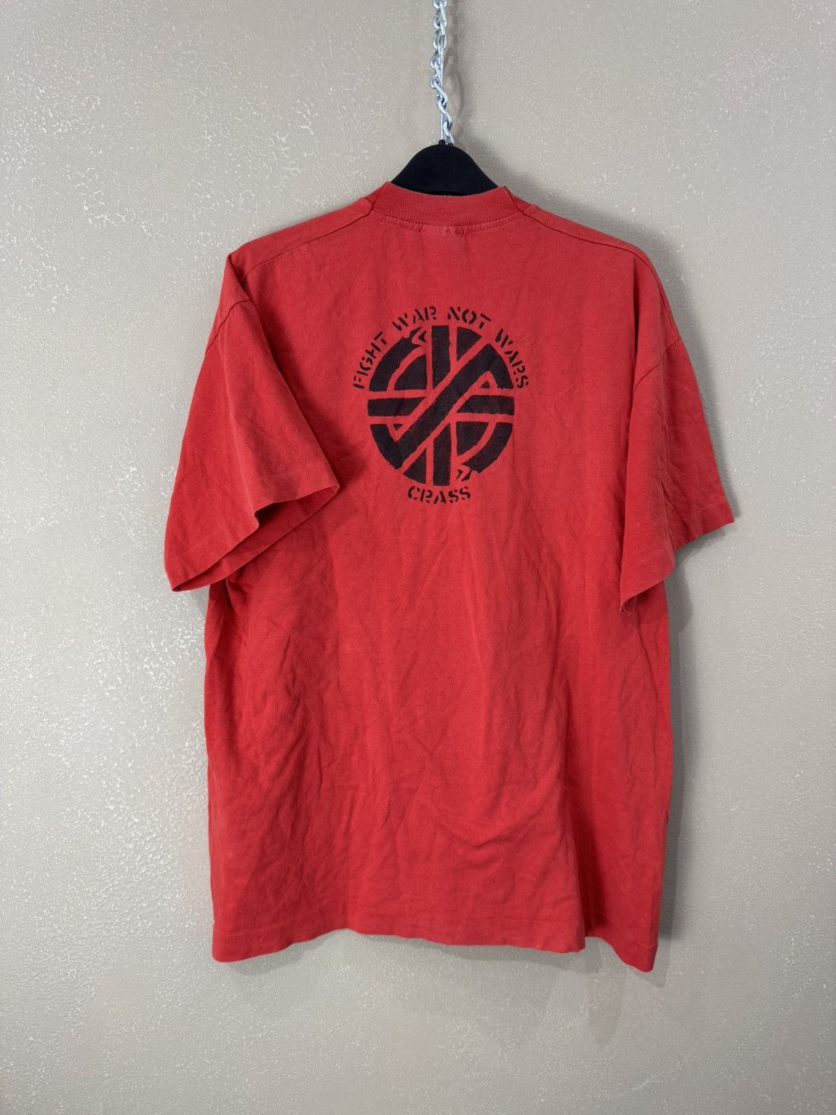 Band Tees Vtg 90s Crass Fight War Not Wars Destroy Power Not People ...