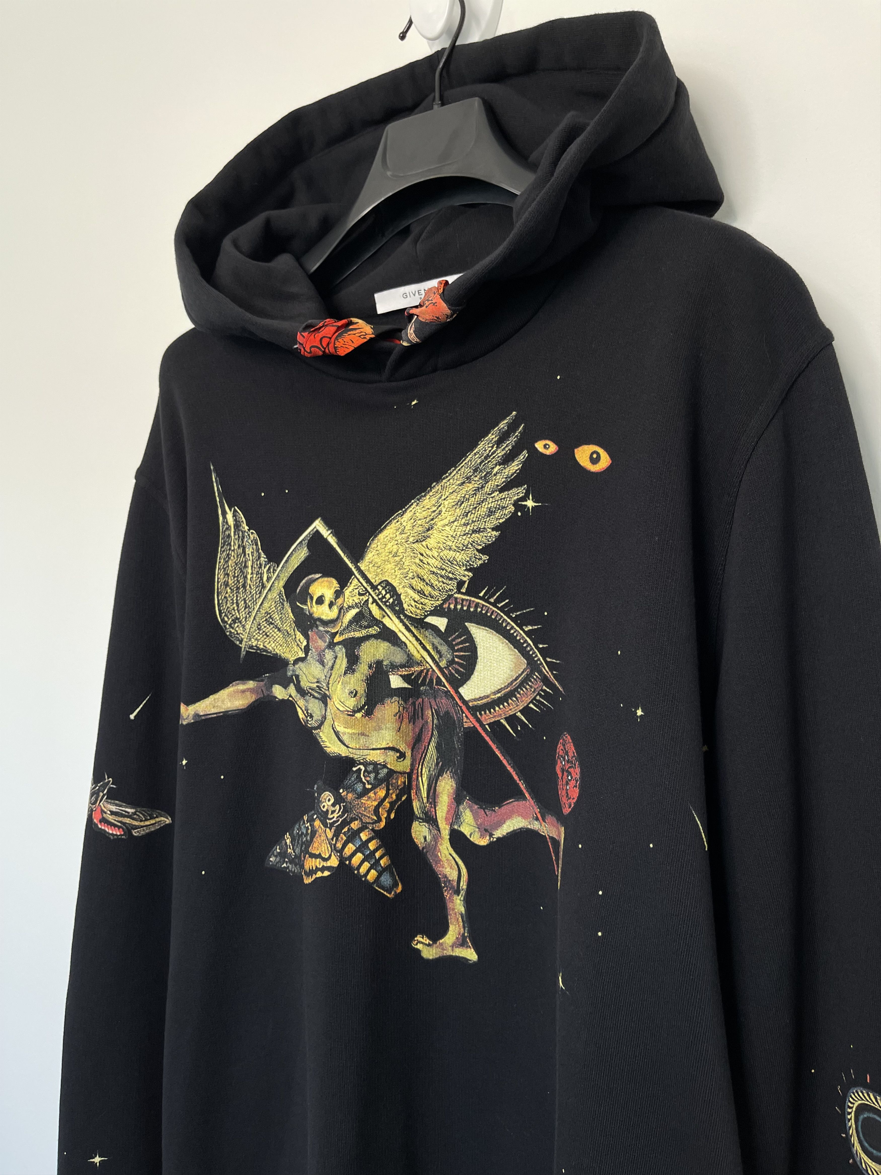 Givenchy RARE Underworld Death Mushroom Psychedelic Silk Scarf Hoodie ...