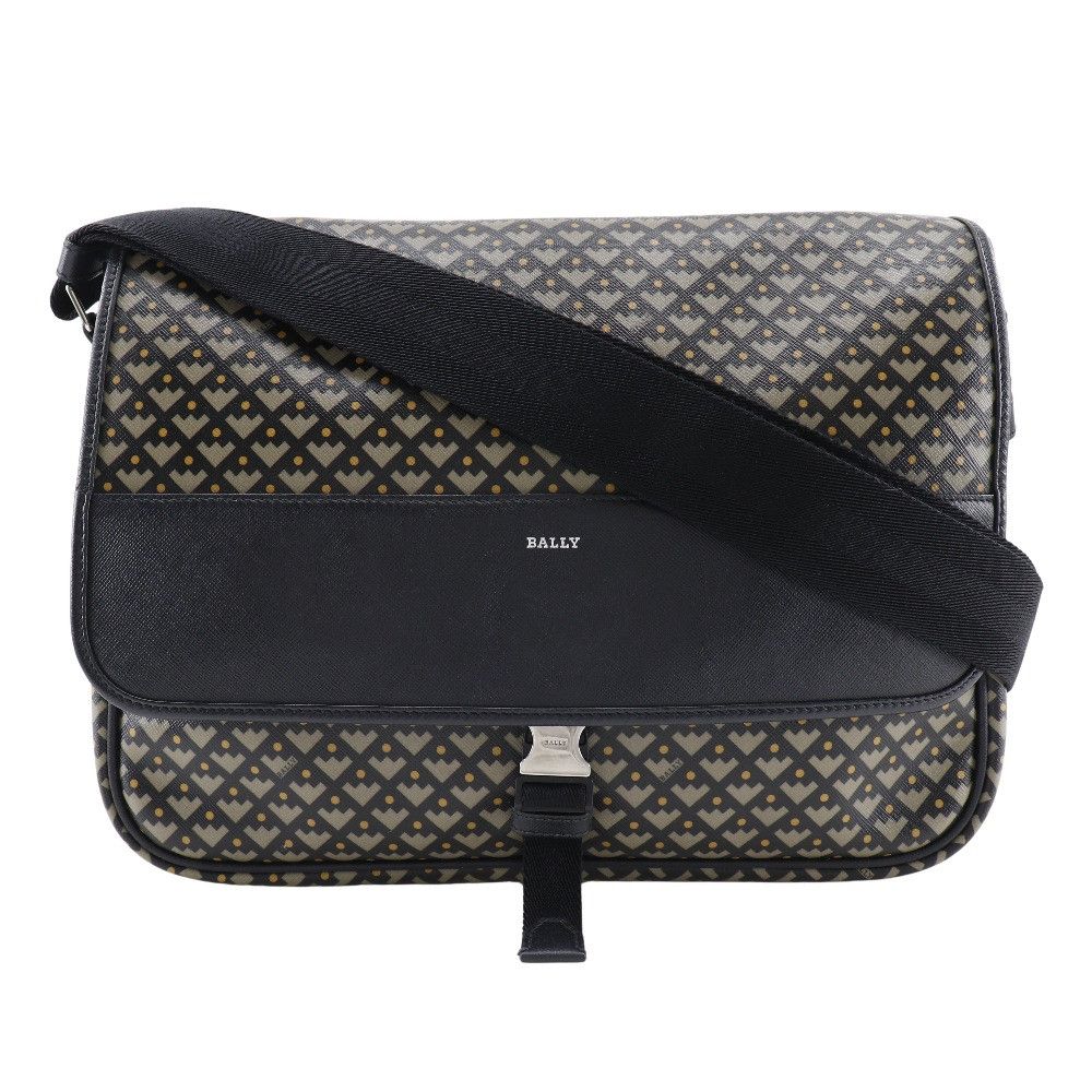 Bally Bally Bally PVC Shoulder Bag Black Canvas Crossbody Bag | Grailed