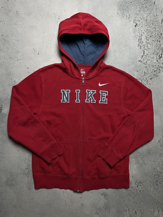 Nike Zip-Up Hoodie Nike Vintage center logo swoosh Travis Style | Grailed