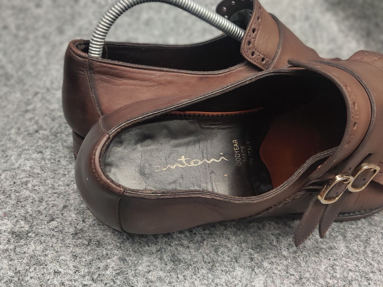 Designer × Luxury × Santoni Santoni Goodyear double monk strap Shoes ...