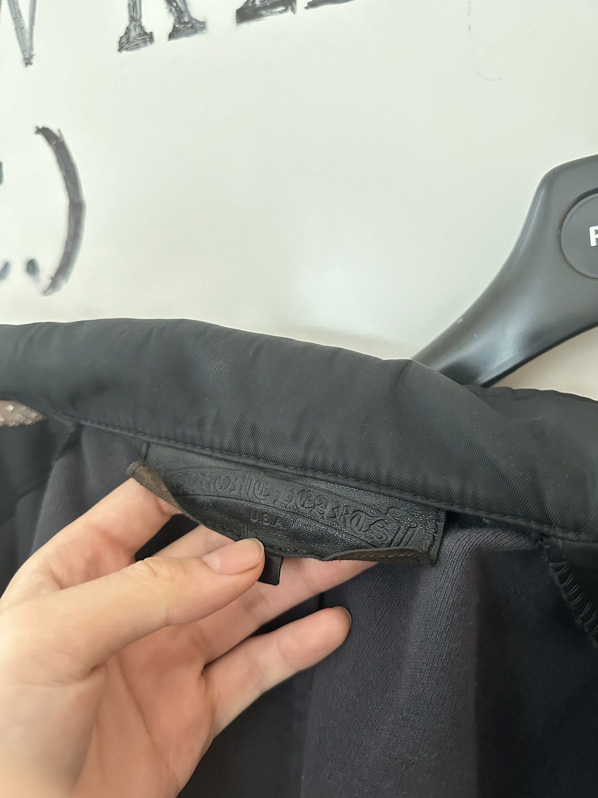 Chrome Hearts Chrome Hearts Cemetery Cross Patches Nylon Track Jacket ...