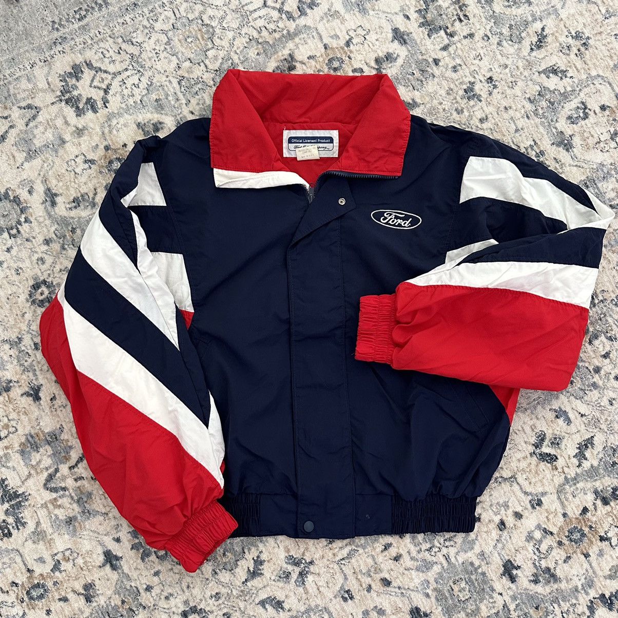 Vintage Crazy Vintage 90s Ford Racing Jacket Windbreaker Made in Usa ...
