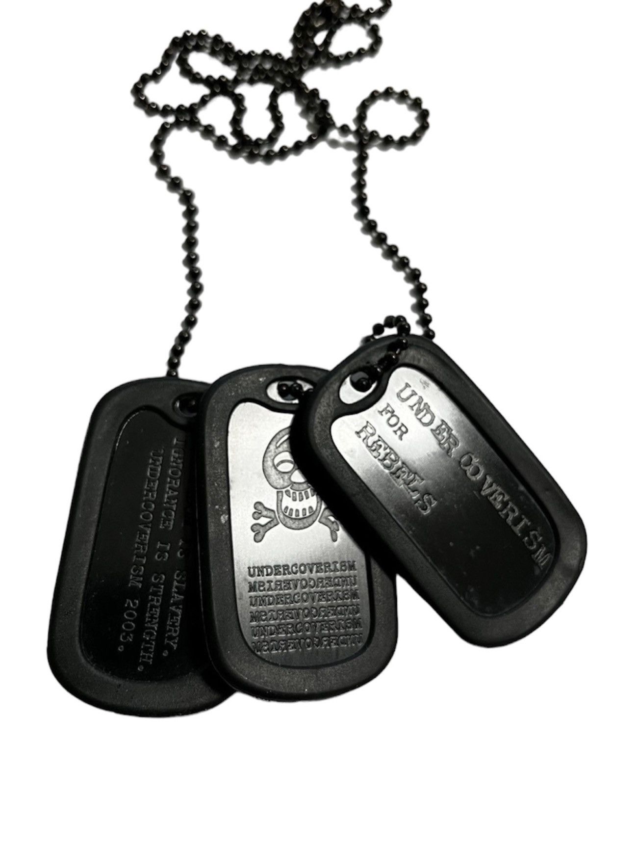 Undercover AW03 Paper Doll Dog Tags | Grailed