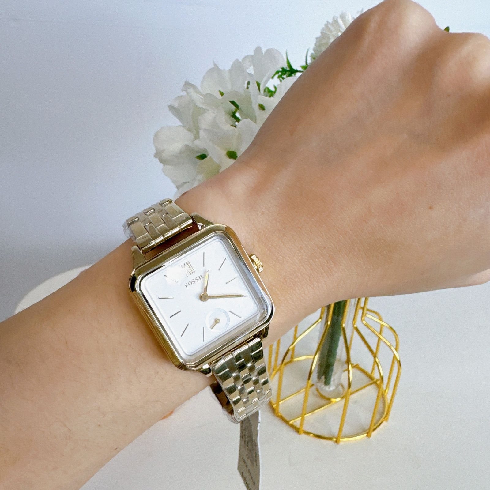 Fossil Fossil BQ3832 Colleen Three-Hand Gold Stainless Steel Watch ...