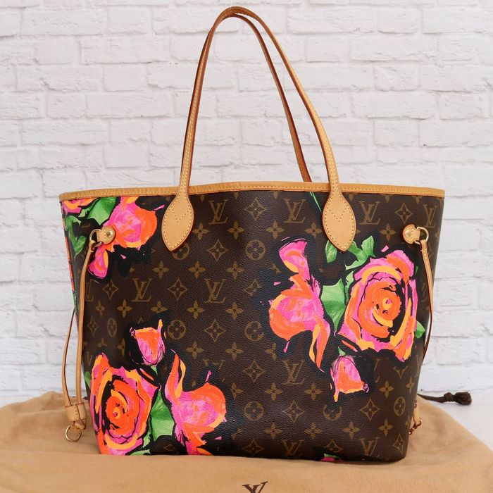 Louis Vuitton Louis Vuitton Neverfull MM Stephen Sprouse Roses Monogram ...