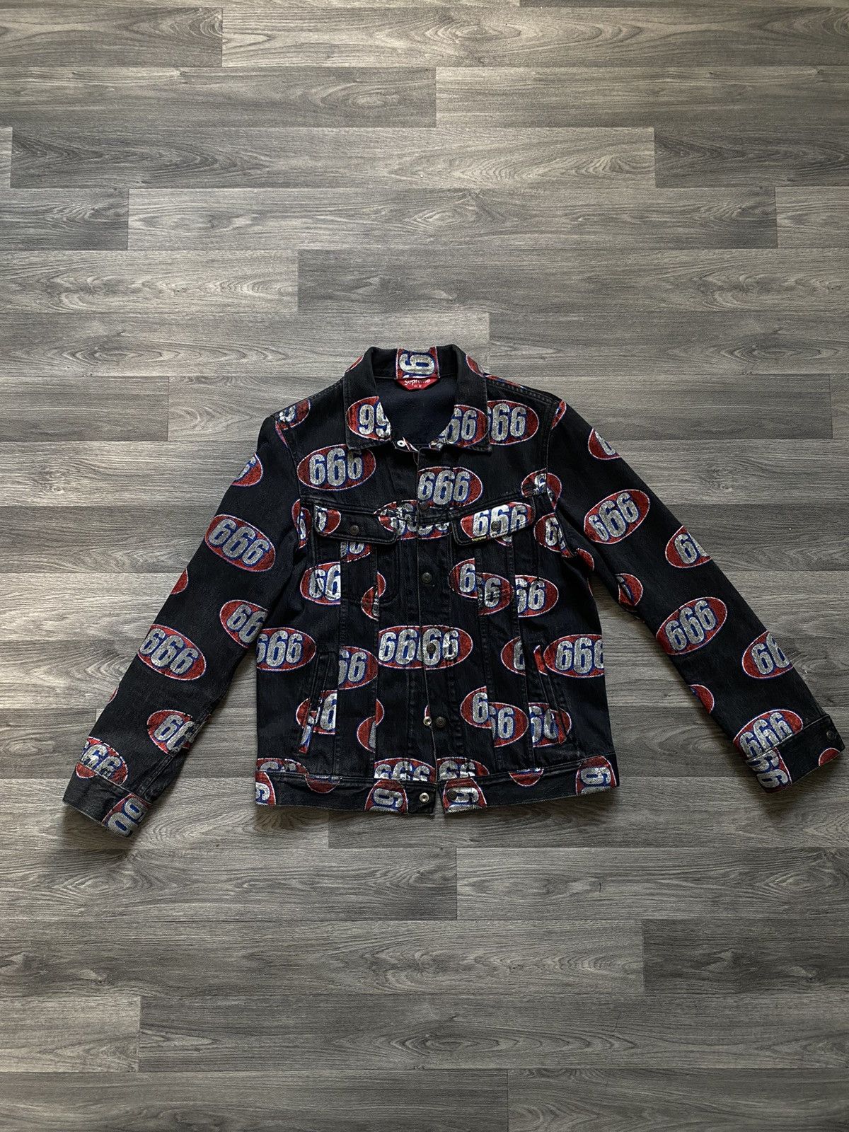 Supreme Supreme 666 Jeans Jacket | Grailed