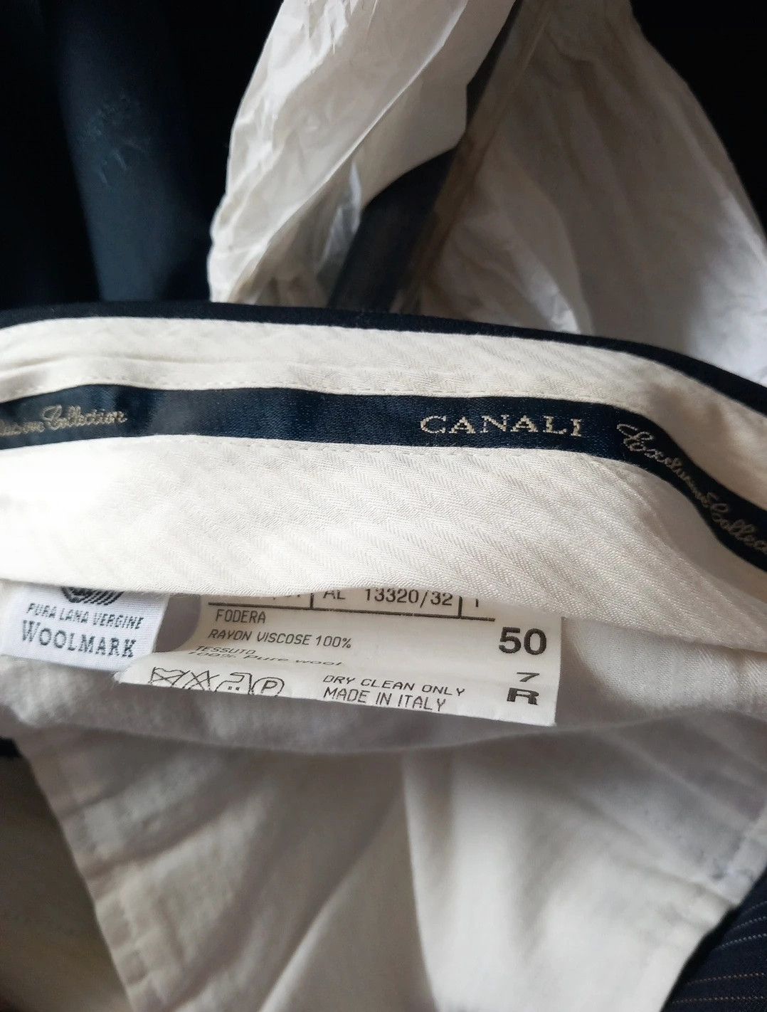 Canali Canali super 150s wool navy suit | Grailed