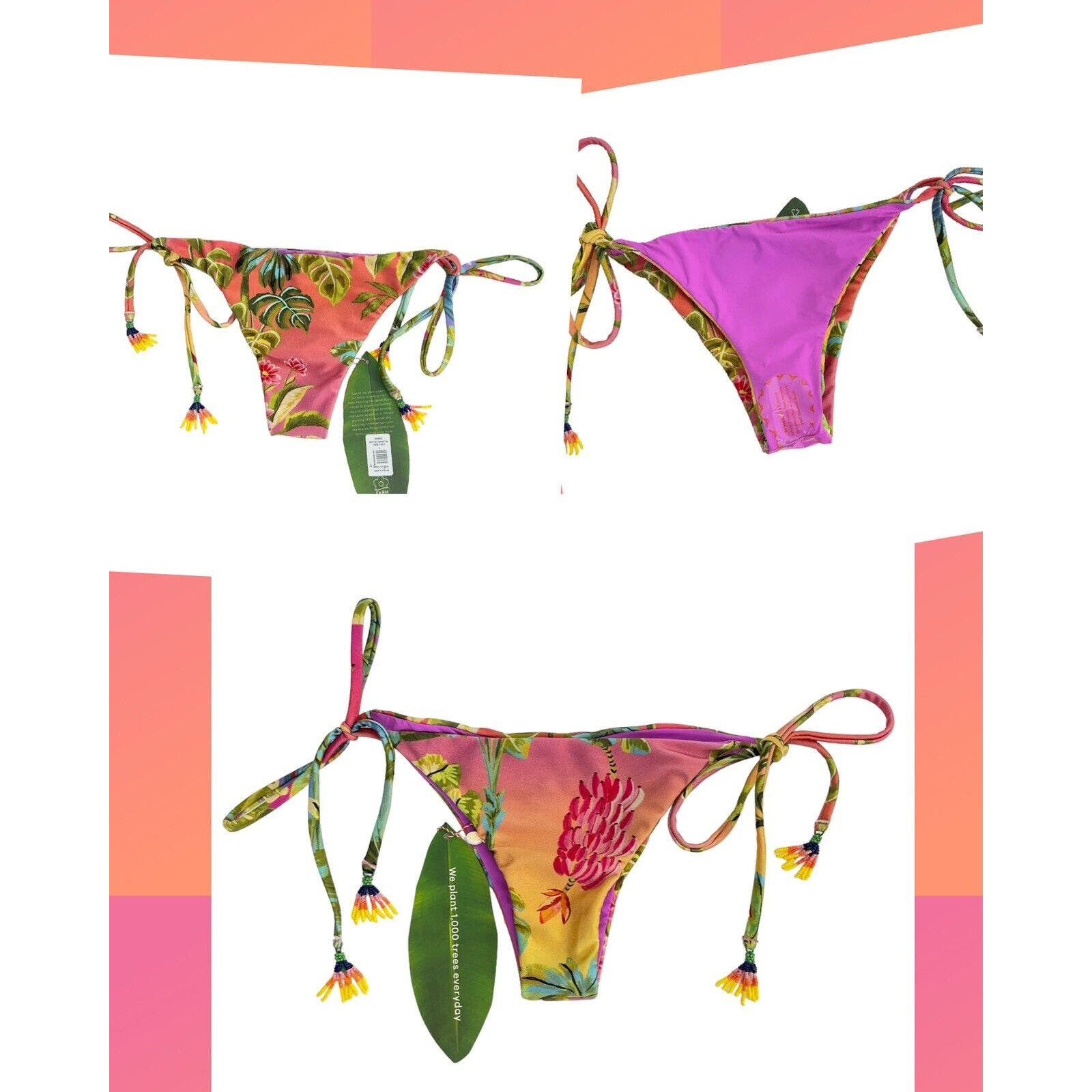 Farm Rio Farm Rio Forest Tropical Bikini Bottom Swimwear Size Large ...