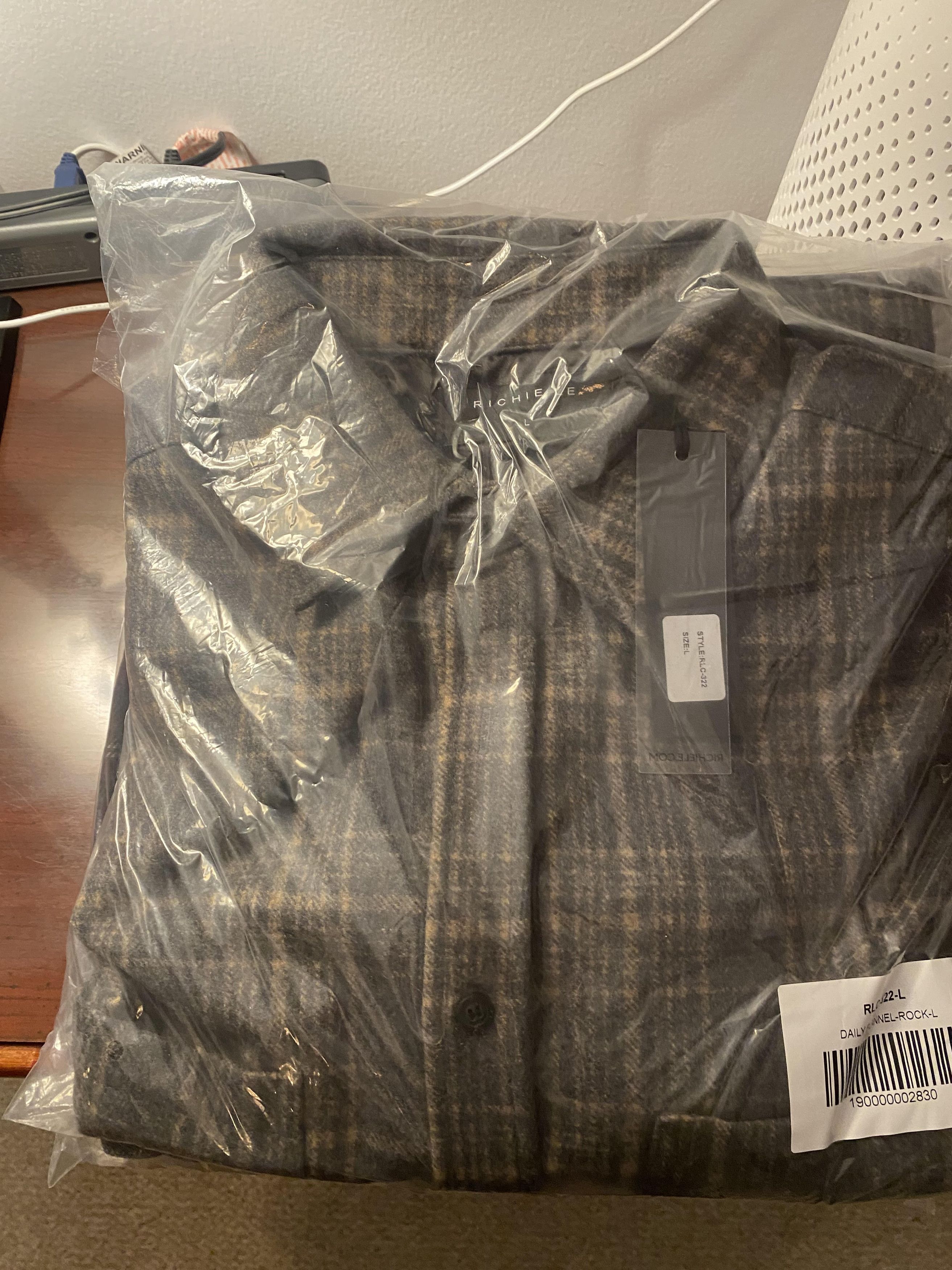 Richie Le Collection OVERSIZED PREMIUM BRUSHED FLANNEL - ROCK | Grailed