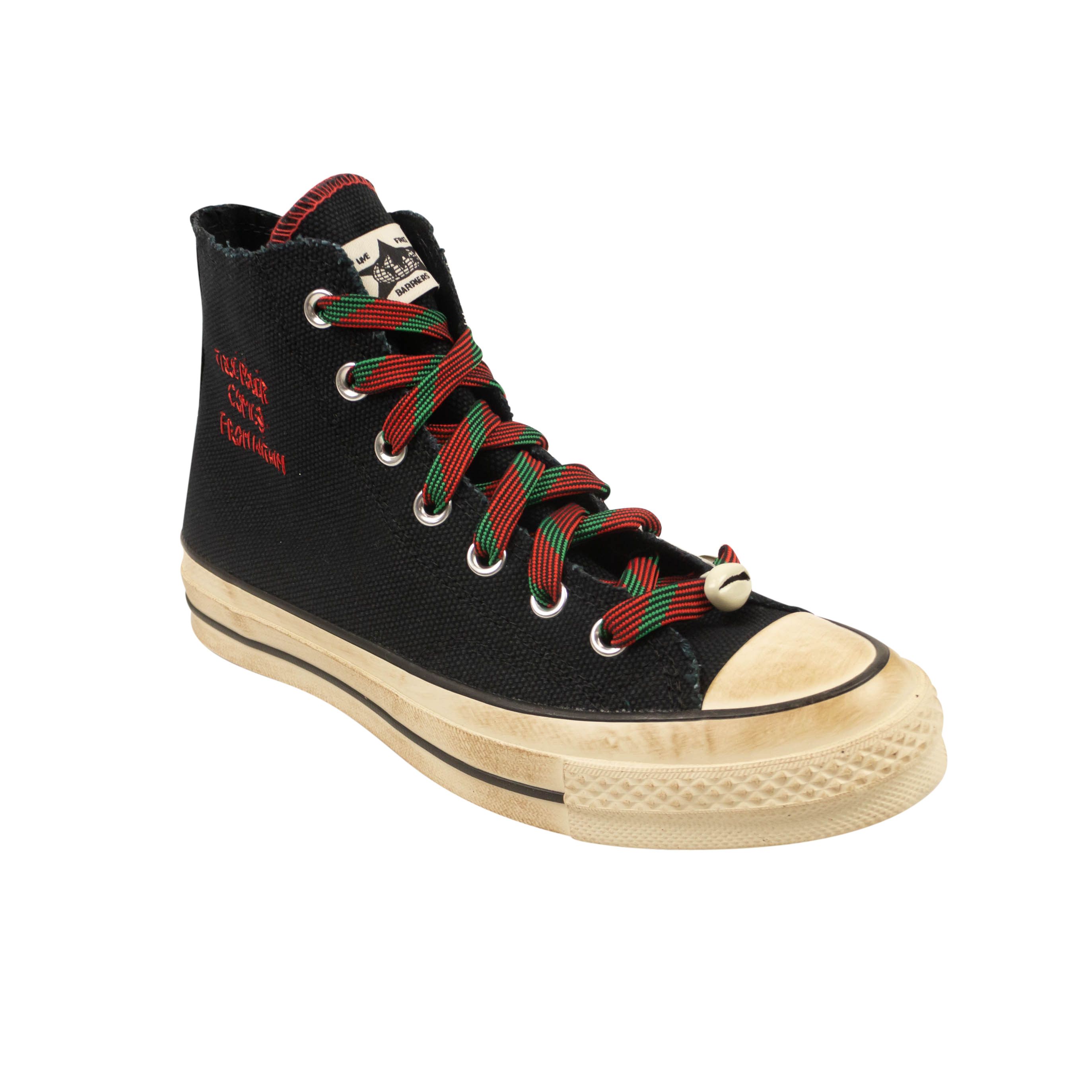 Barriers X CONVERSE Black True Power High Top Sneakers Size 12/45 | Grailed