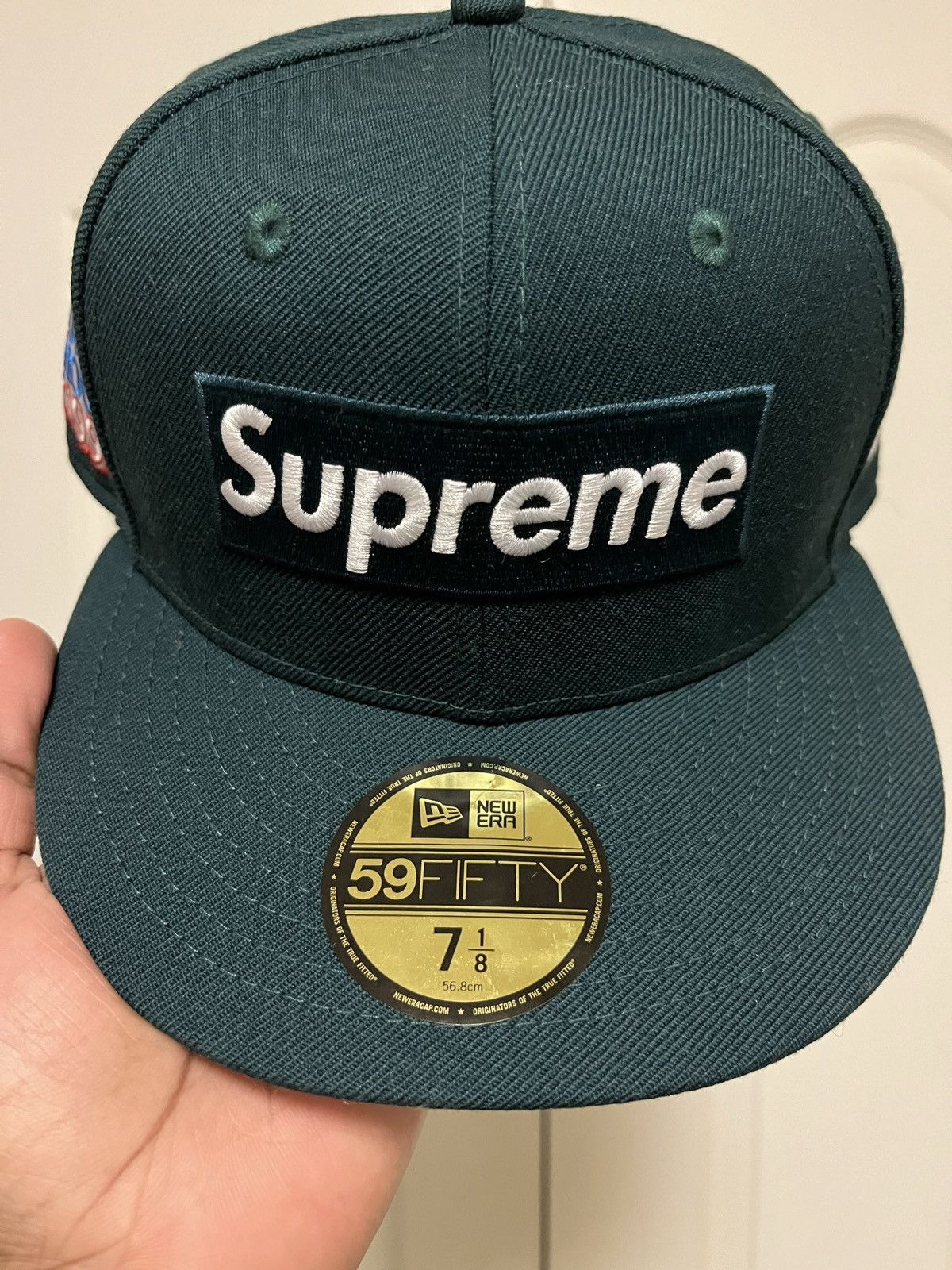 Supreme Supreme X New Era box logo fitted 7 1/8 | Grailed