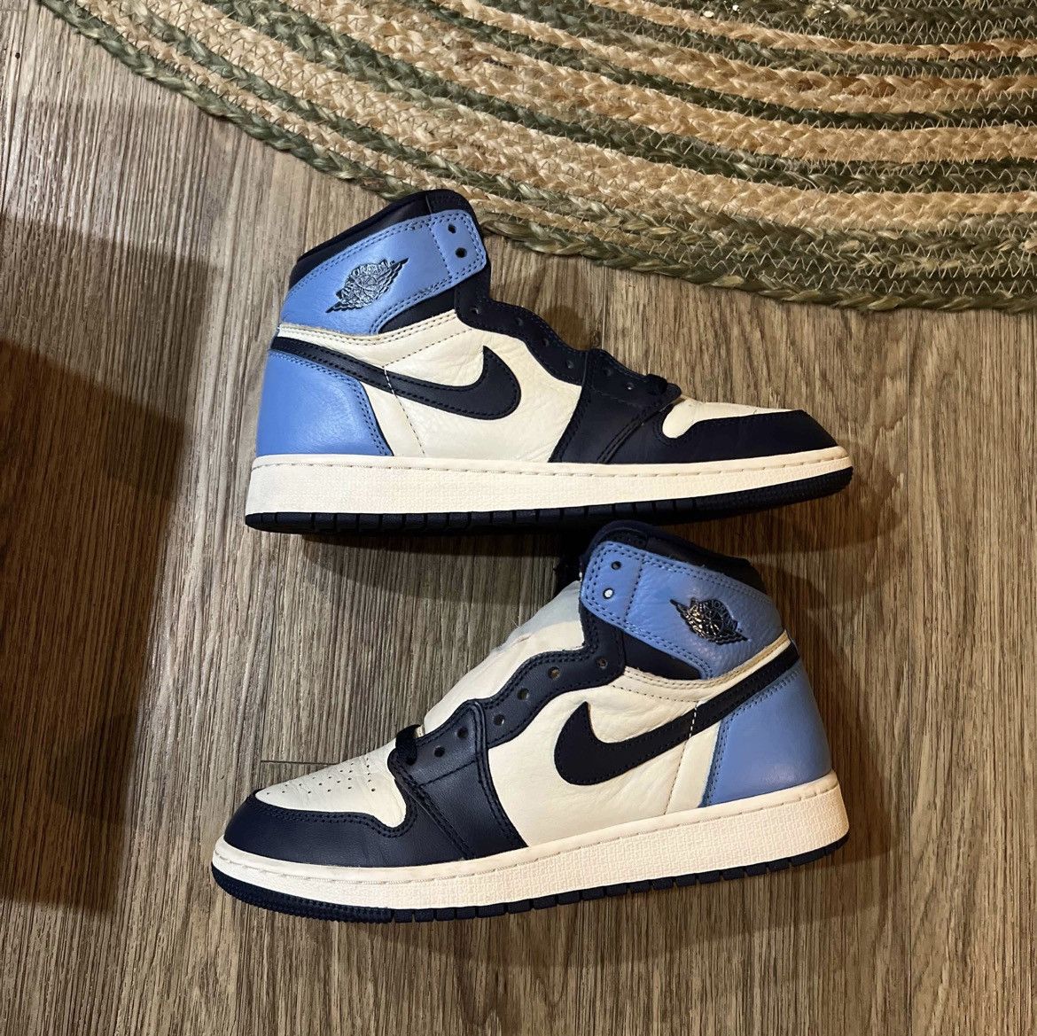 Jordan Brand × Nike Air Jordan 1 Retro High OG GS Obsidian | Grailed